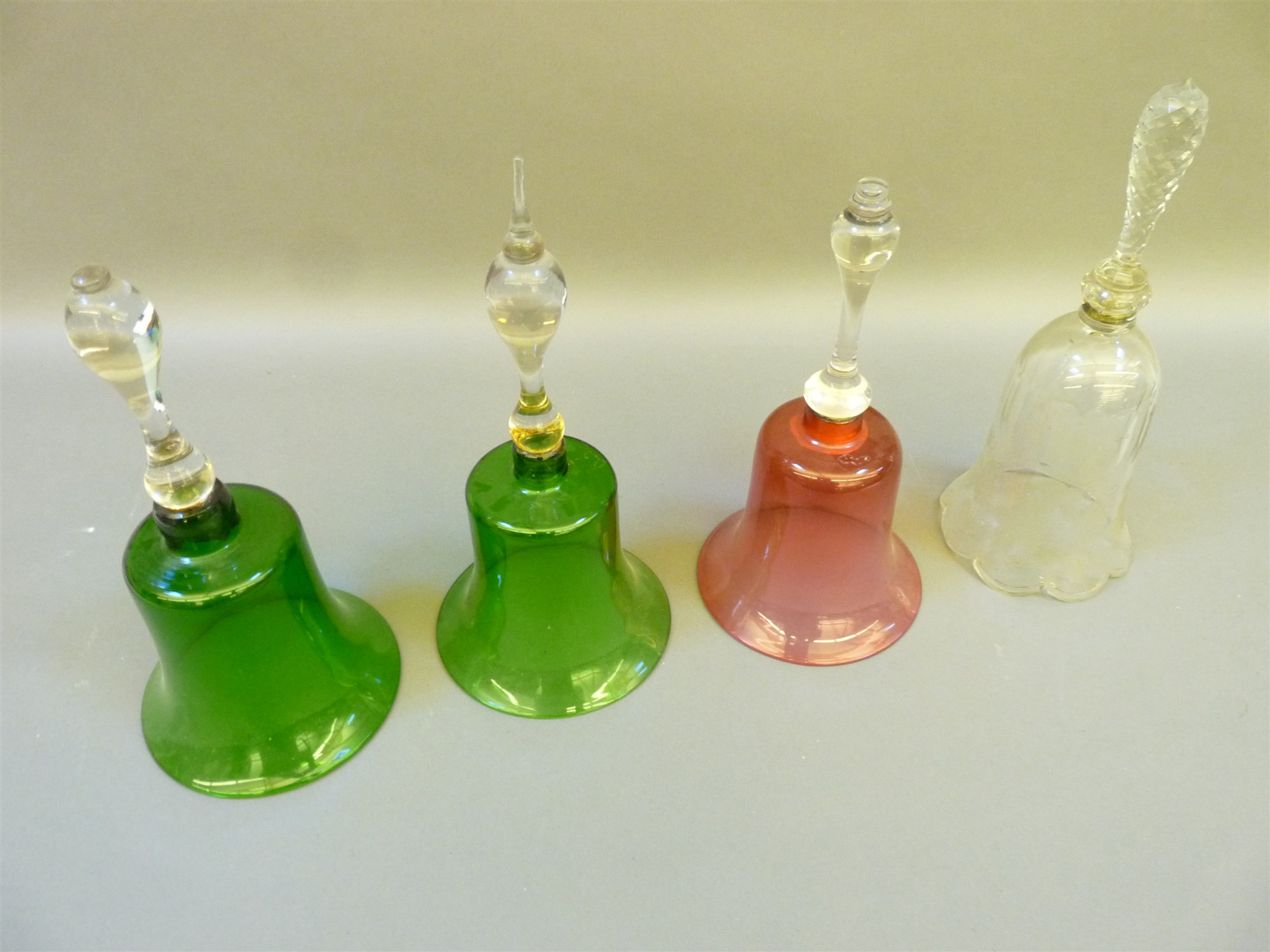 Lot 368 - Four Victorian glass bells