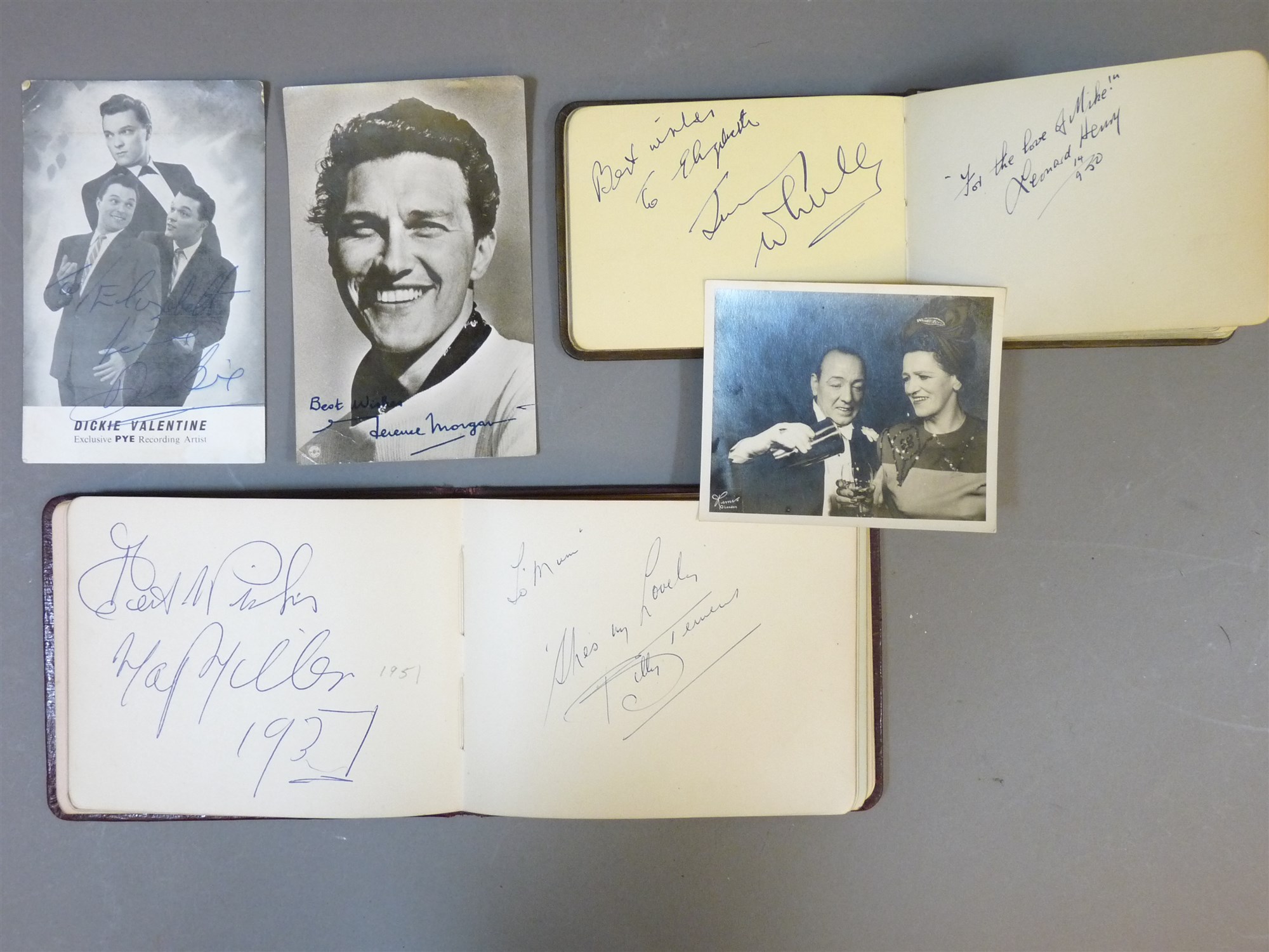 Lot 408 - TWO AUTOGRAPH ALBUMS: With almost identical