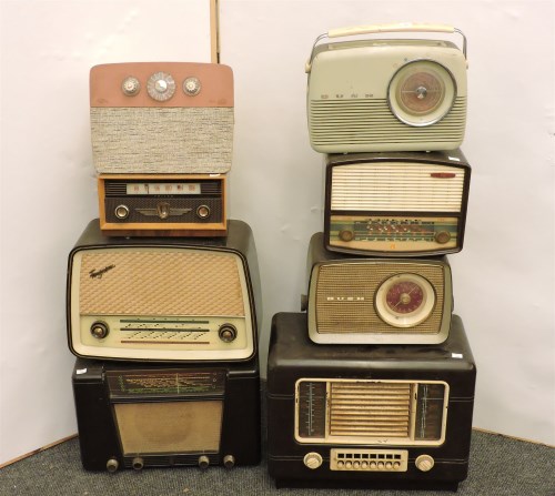 Lot 402 - Eight old radio sets