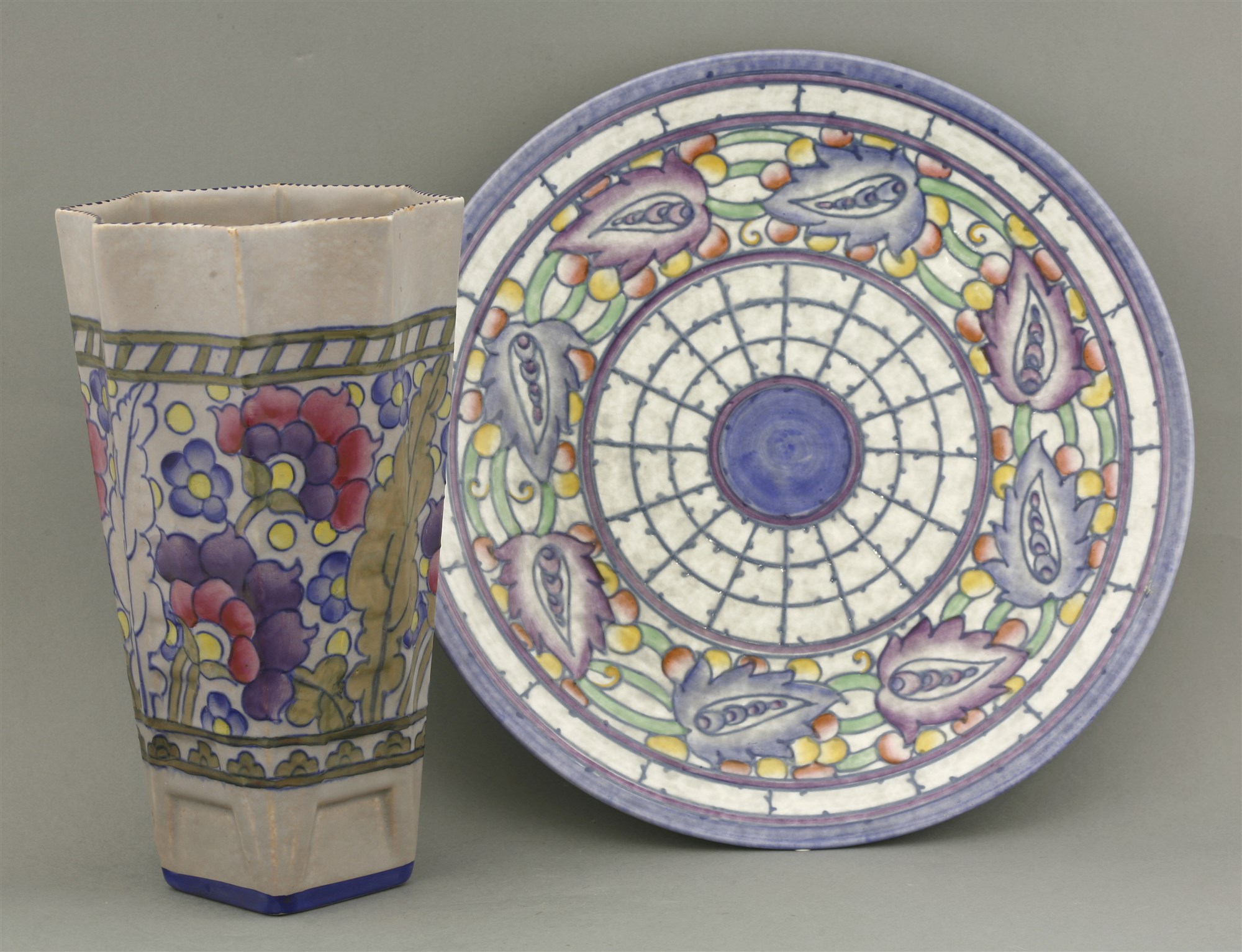Lot 96 - A Crown Ducal 'Byzantine' vase