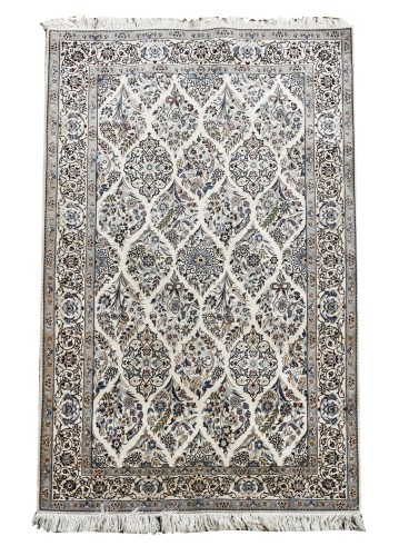 Lot 476 - A Persian cream rug