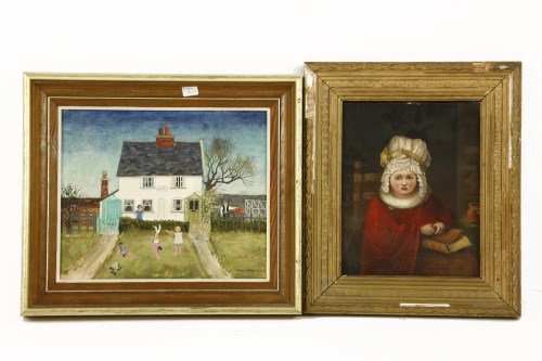 Lot 676 - Angela Fielder CHILDREN PLAYING OUTSIDE A