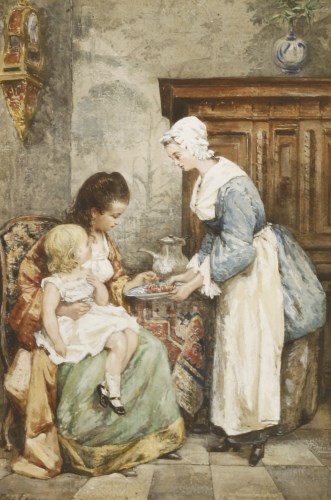 Lot 393 - Jules Lessore (1849-1892) THE DISH OF