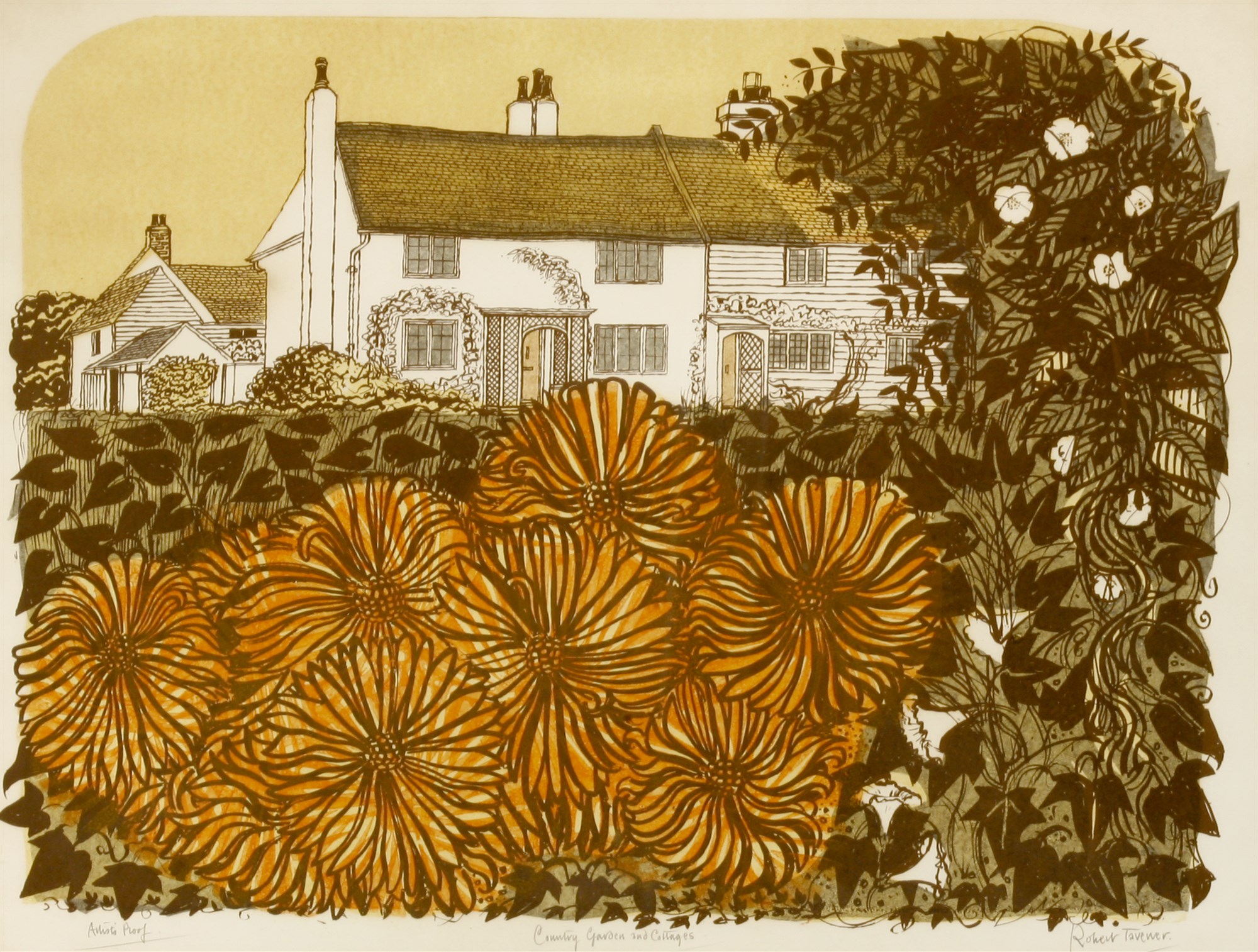 Lot 315 - Robert Tavener (1920-2004) 'COUNTRY GARDEN