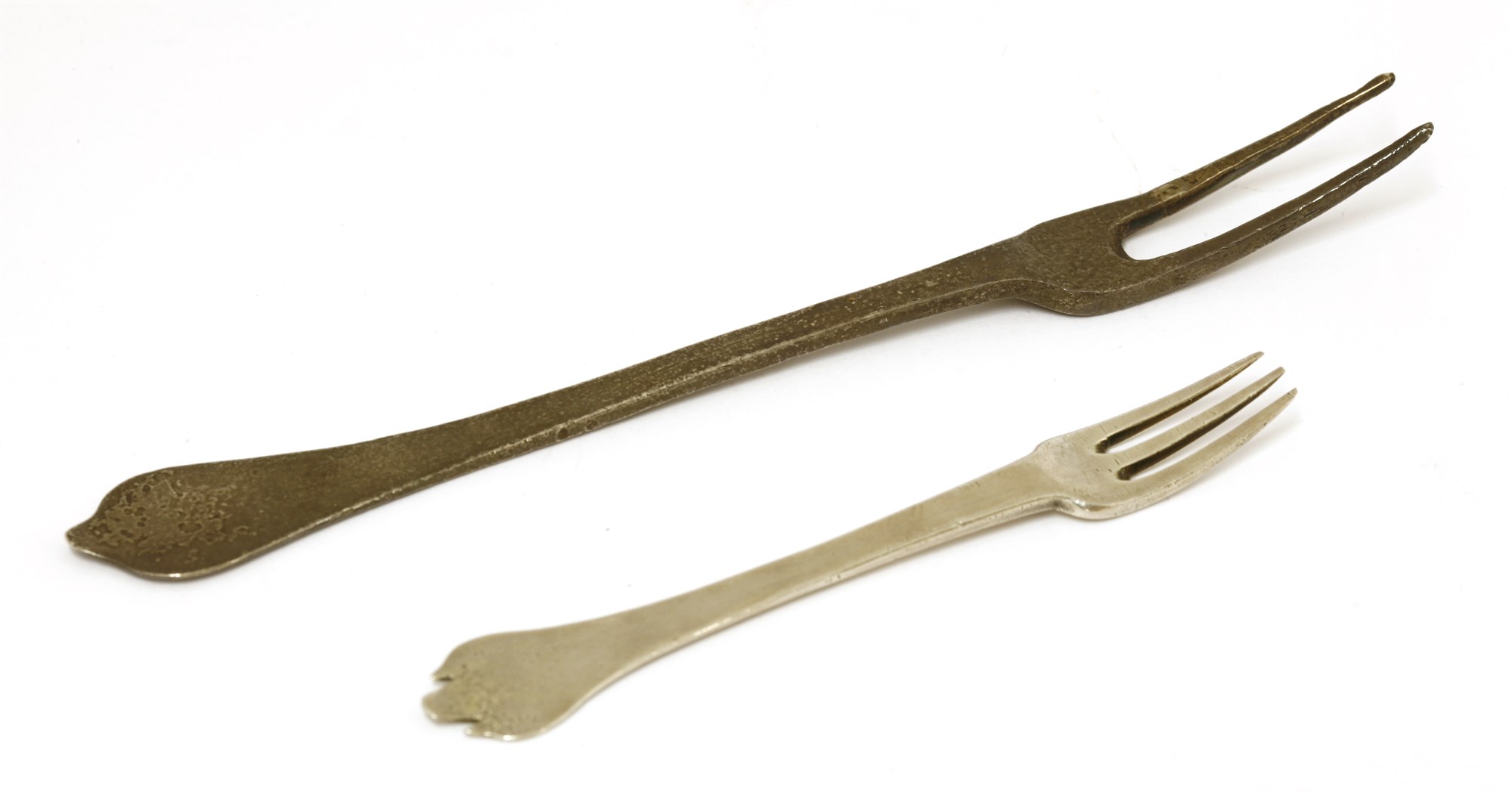 Lot 218 - Two silver forks