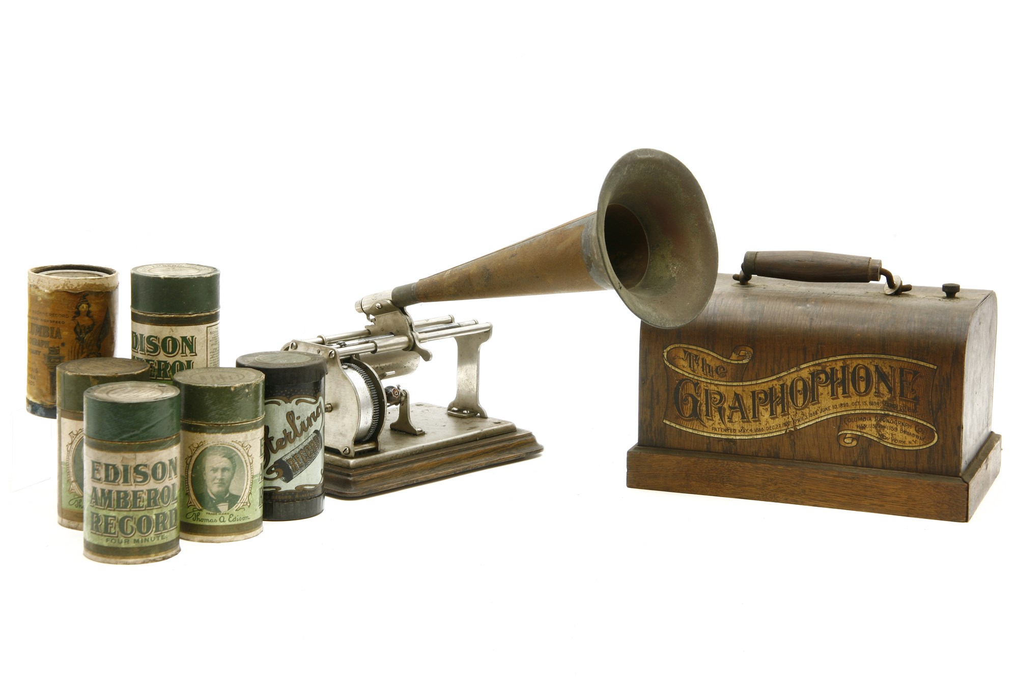Lot 273 - A 'Graphophone' open work phonograph