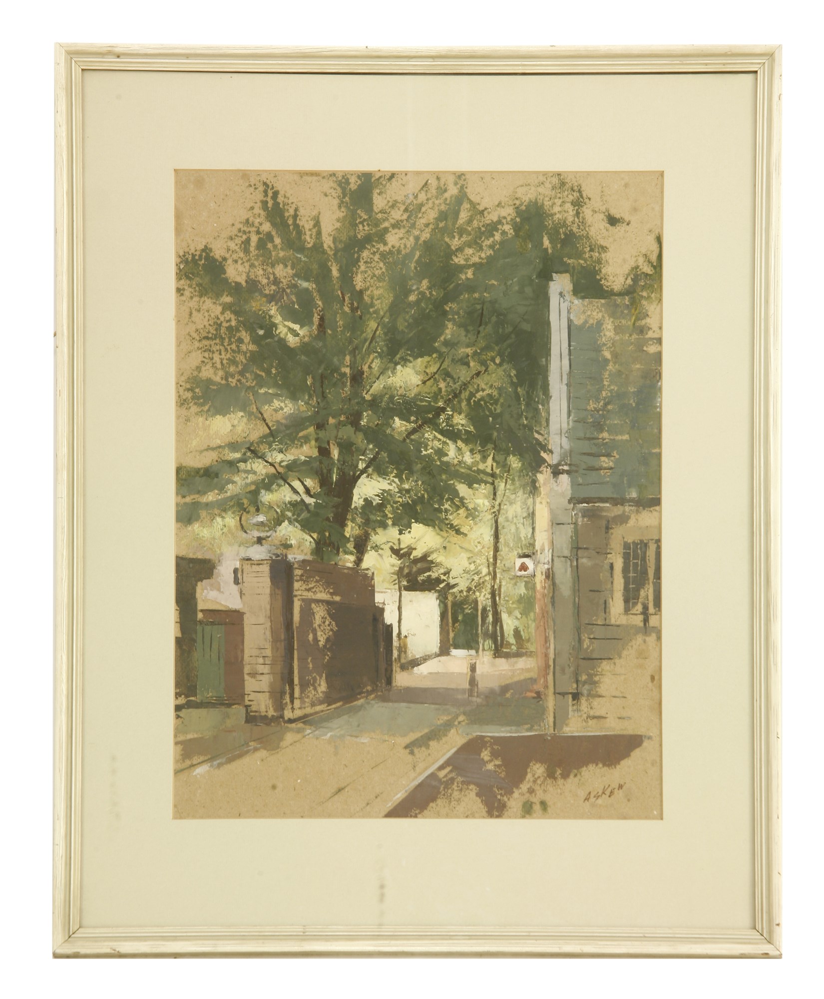 Lot 440 - Victor Askew (1909-1974) TREE-LINED PATH Oil