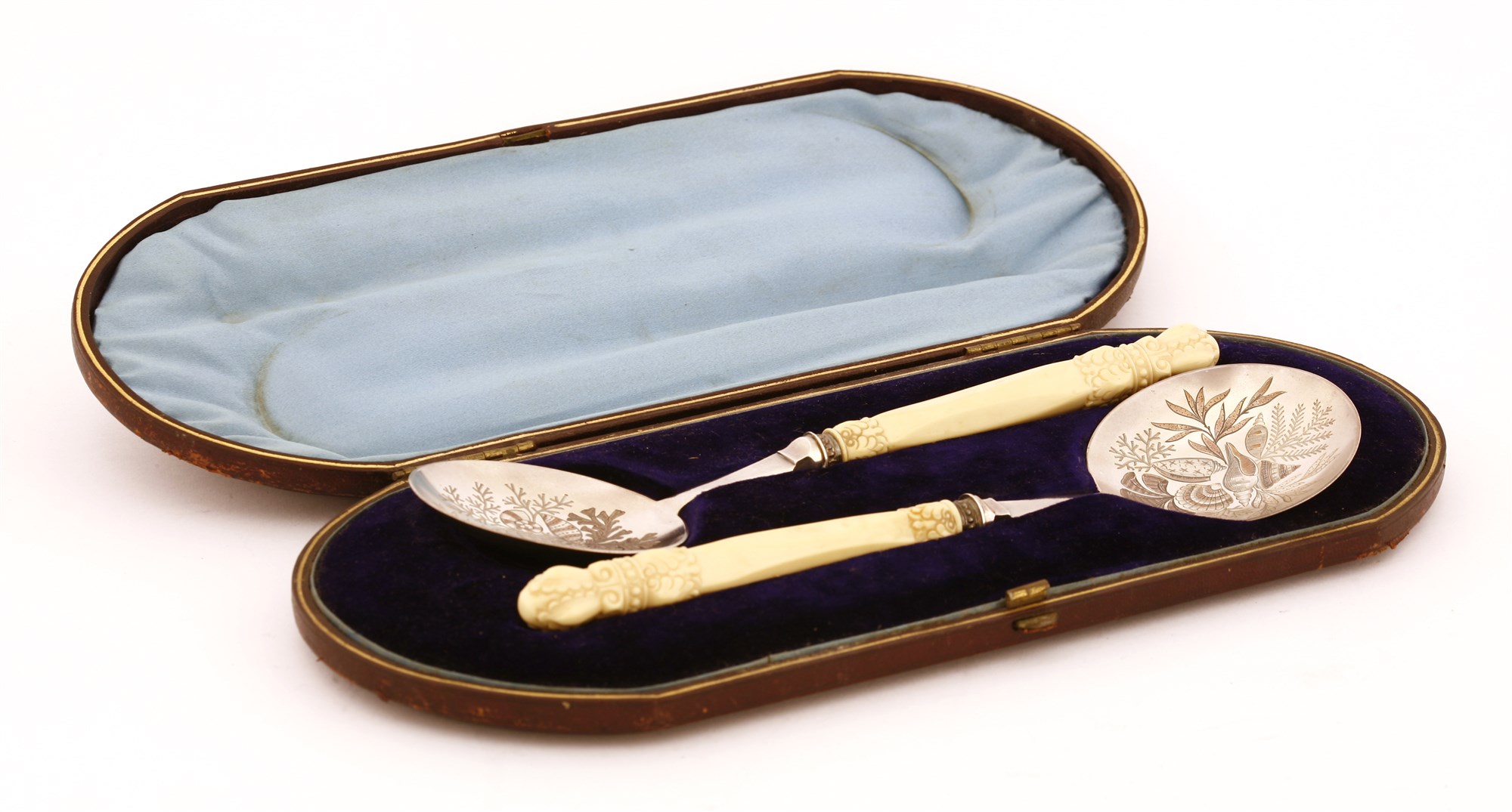 Lot 171 - A rare pair of silver Victorian seafood