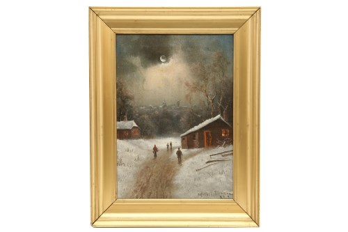 Lot 770 - Nils Hans Christensen A WINTER'S NIGHT WITH