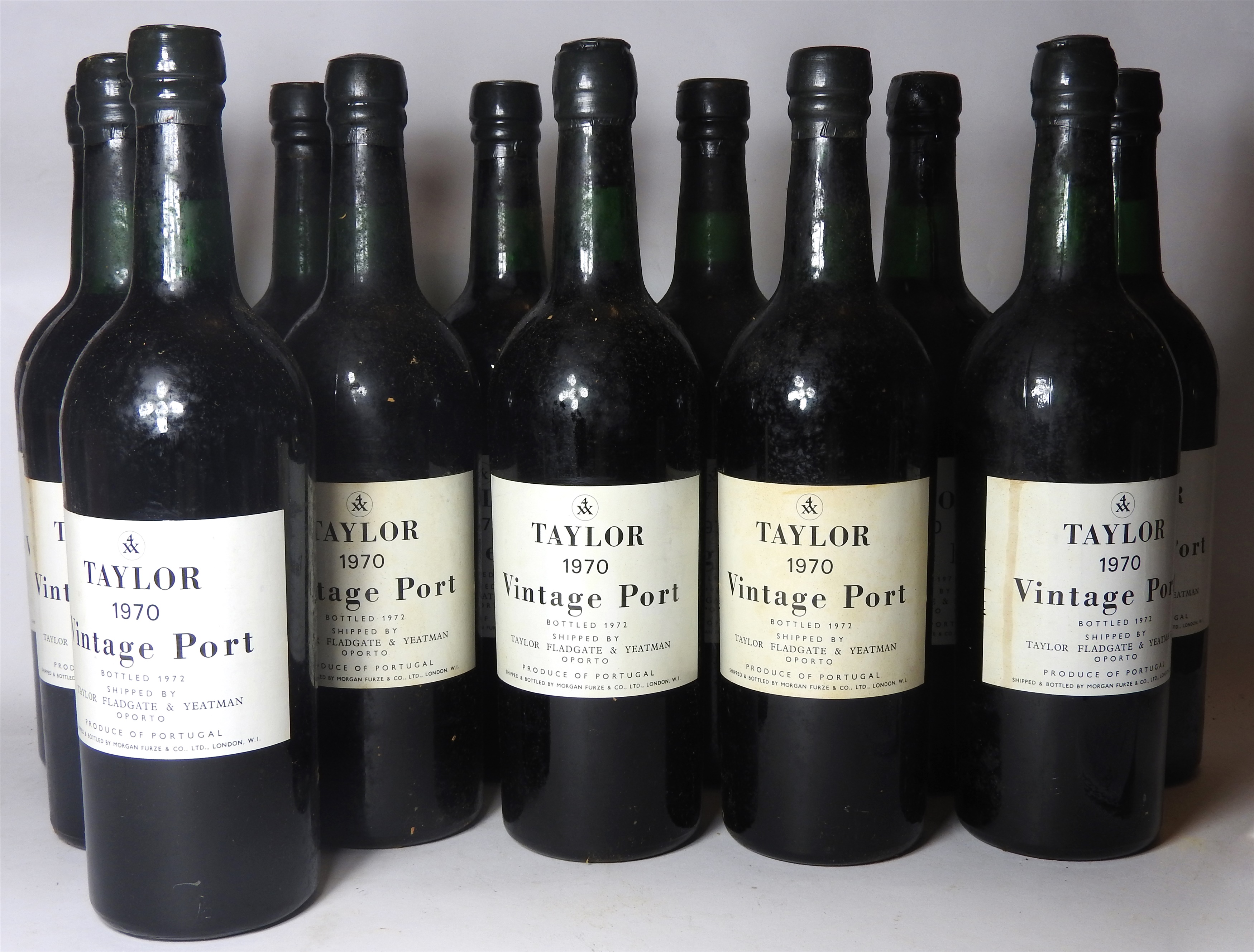 Lot 73 - Taylor, 1970, bottled 1972, twelve bottles