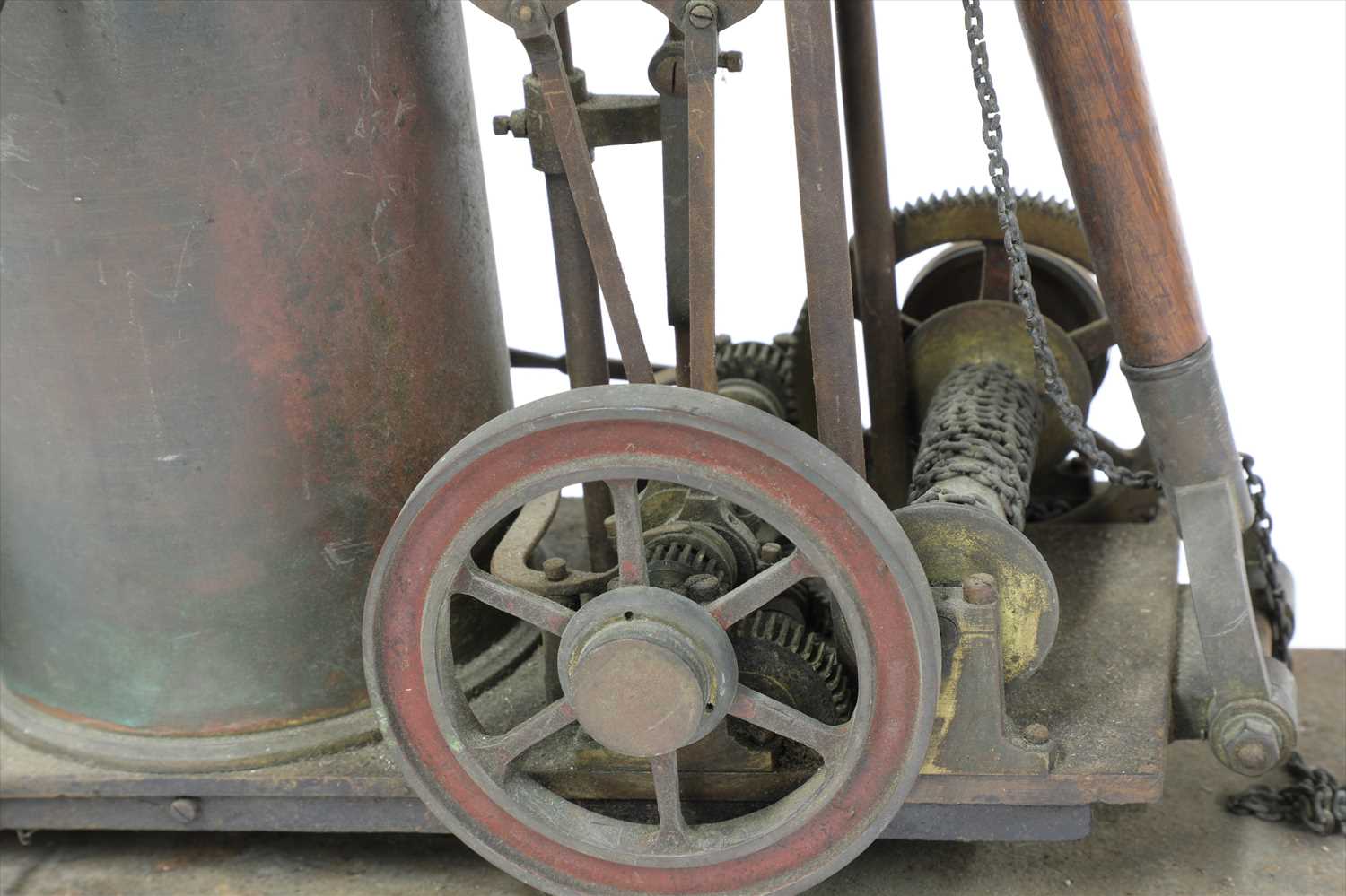 Lot 106 - A live steam scale model crane,