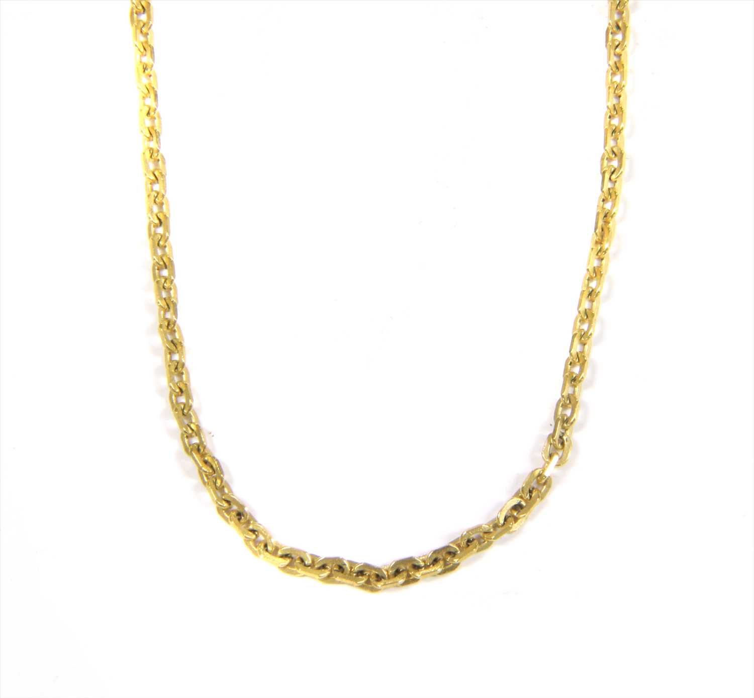 Lot 62 - A 9ct gold filed trace link chain,