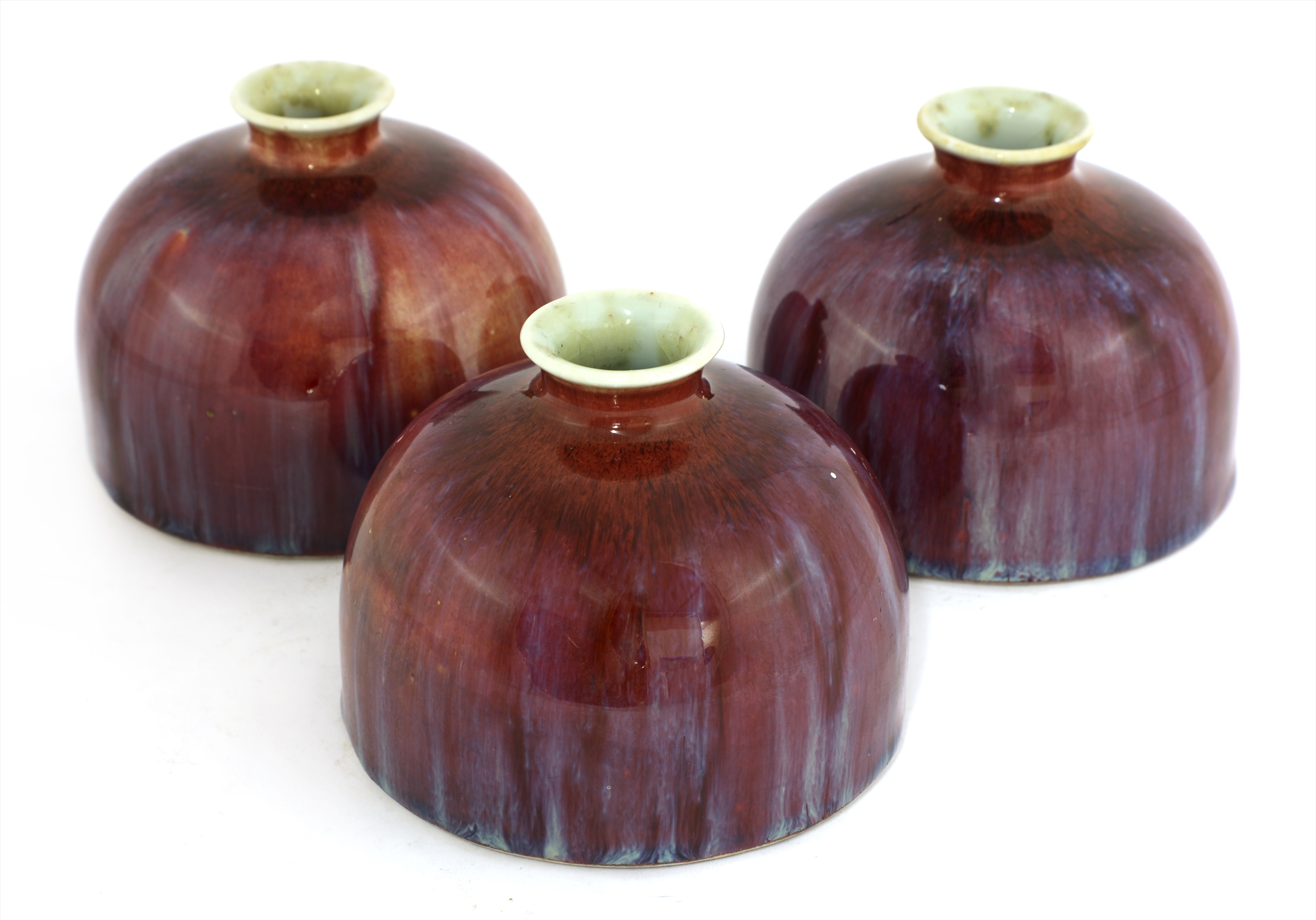Lot 47 - Three high-fired water droppers,