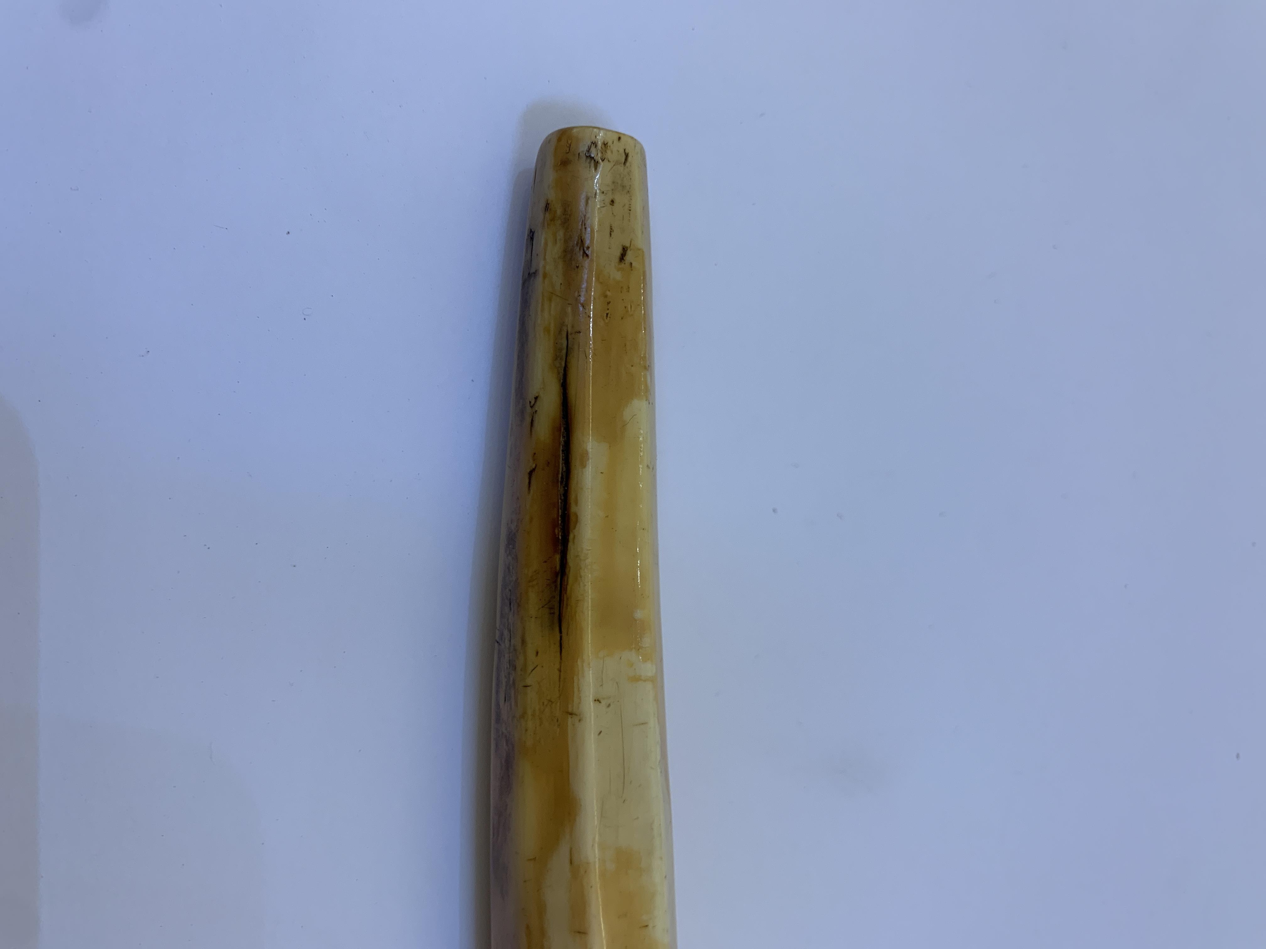 Lot 179 - A rare mammoth ivory pipe,