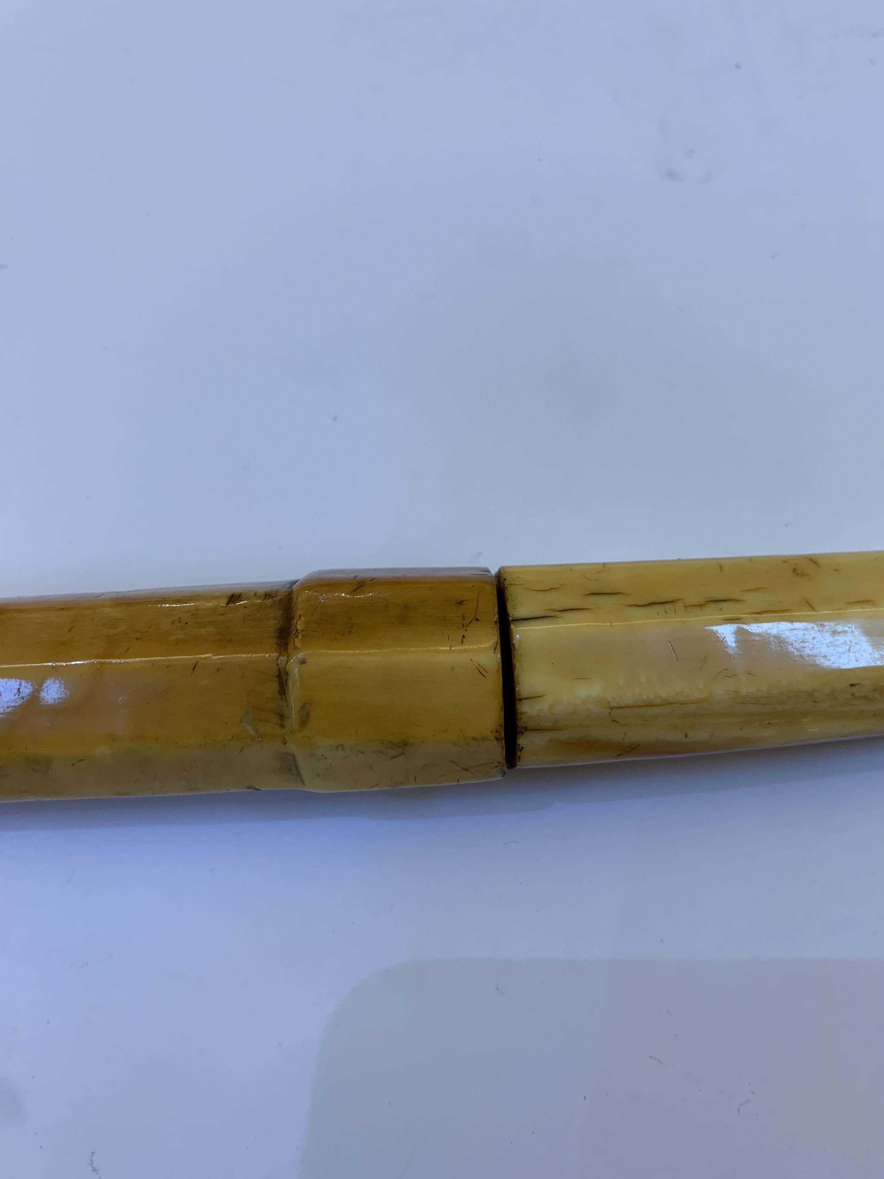 Lot 179 - A rare mammoth ivory pipe,