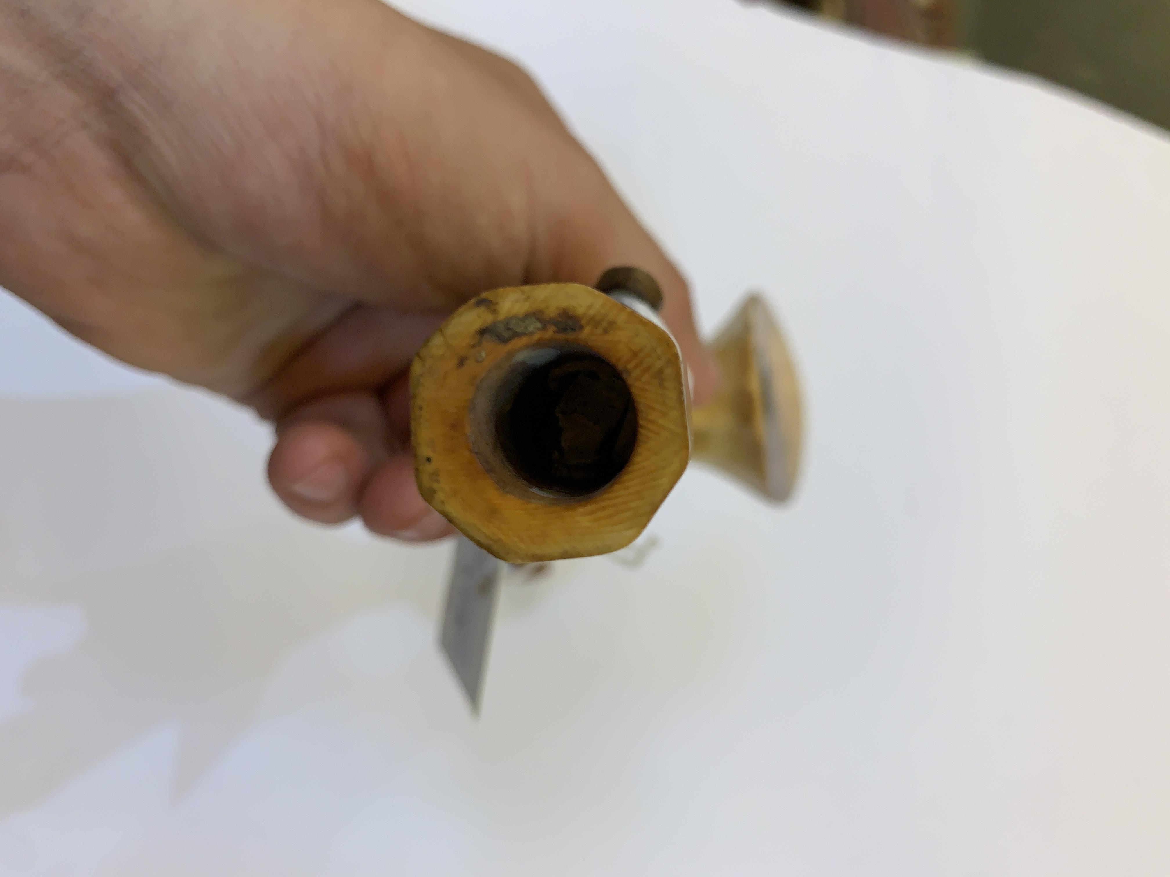 Lot 179 - A rare mammoth ivory pipe,