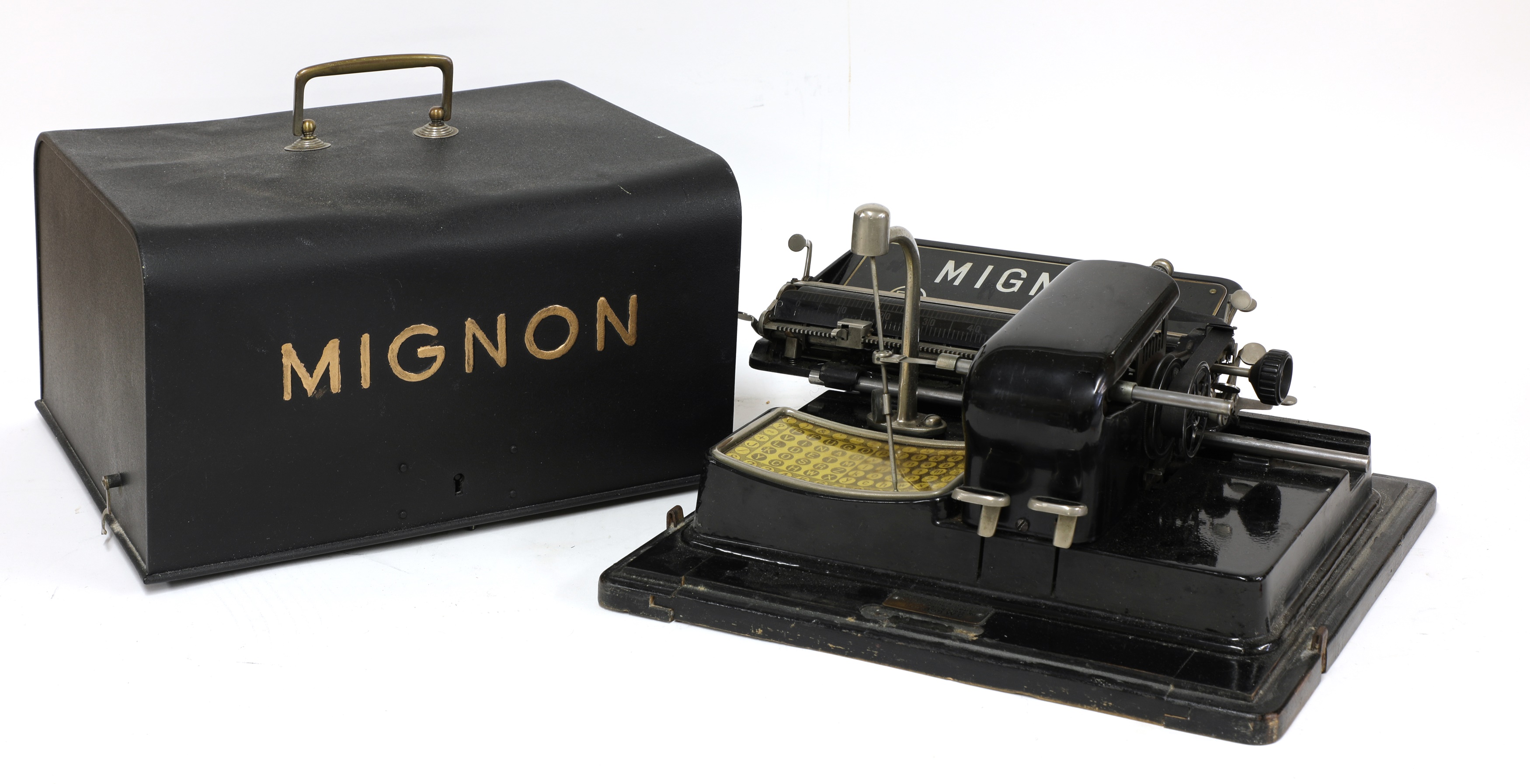 Lot 306 - A Mignon stylus index typewriter,