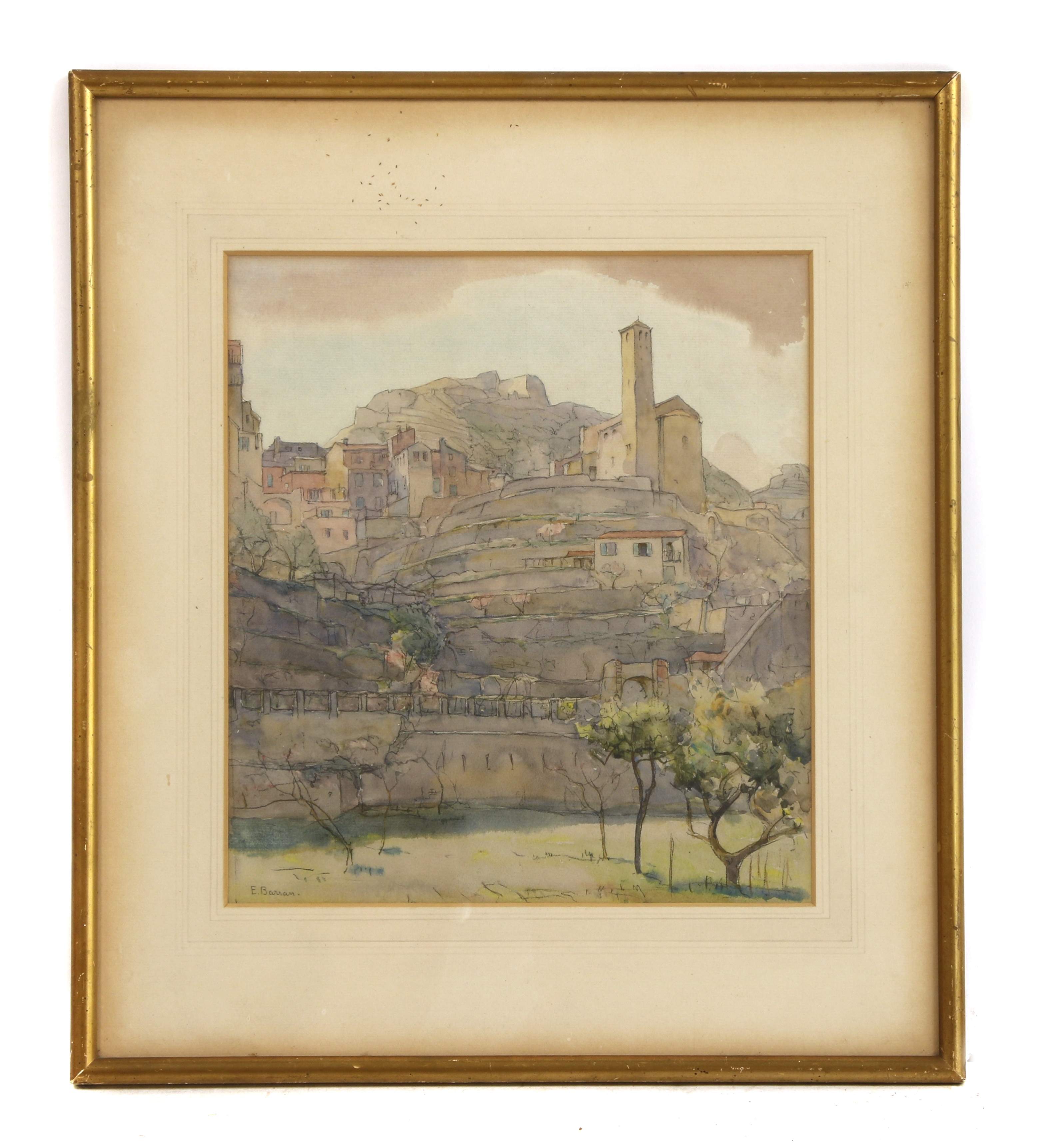 Lot 695 - E Barron (British, 20th Century), Italian