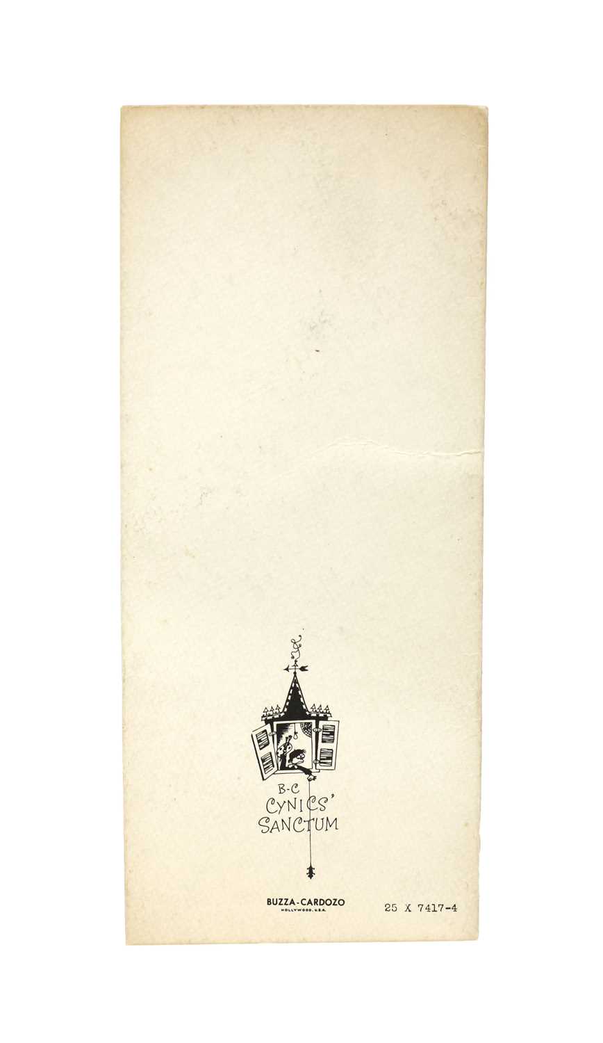 Lot 54 - A Christmas card from Boris Karloff,