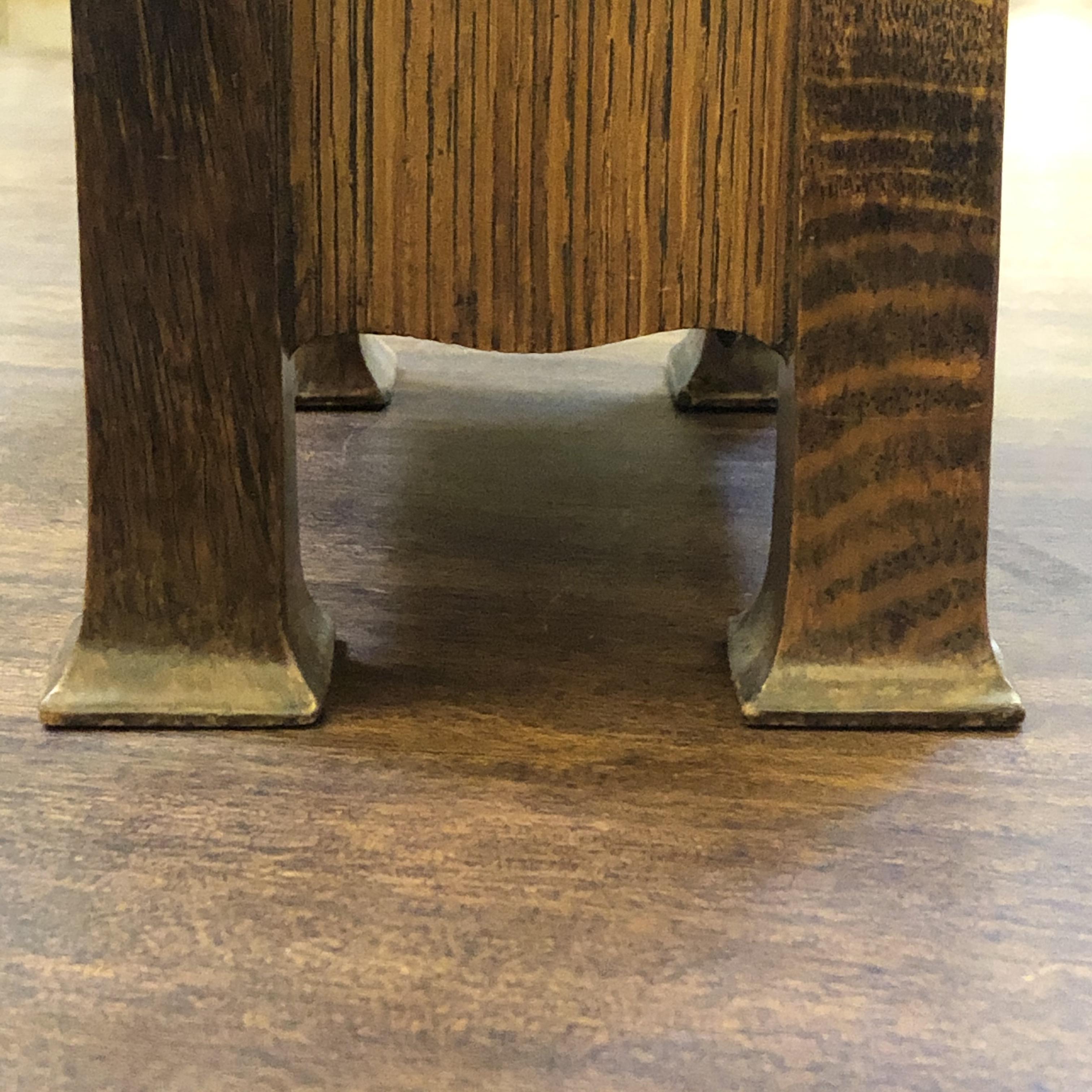 Lot 198 - A rare Arts and Crafts oak architectural