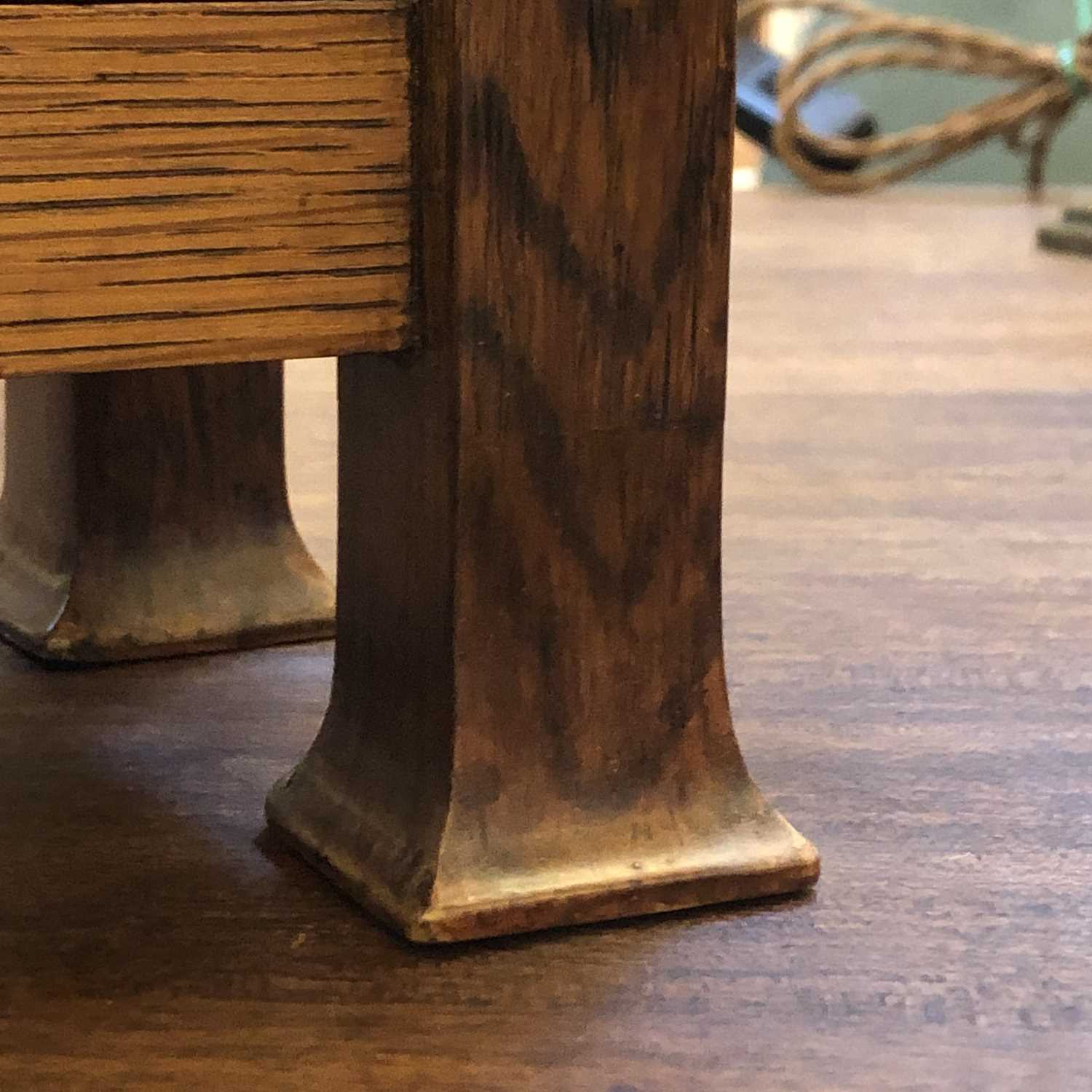 Lot 198 - A rare Arts and Crafts oak architectural