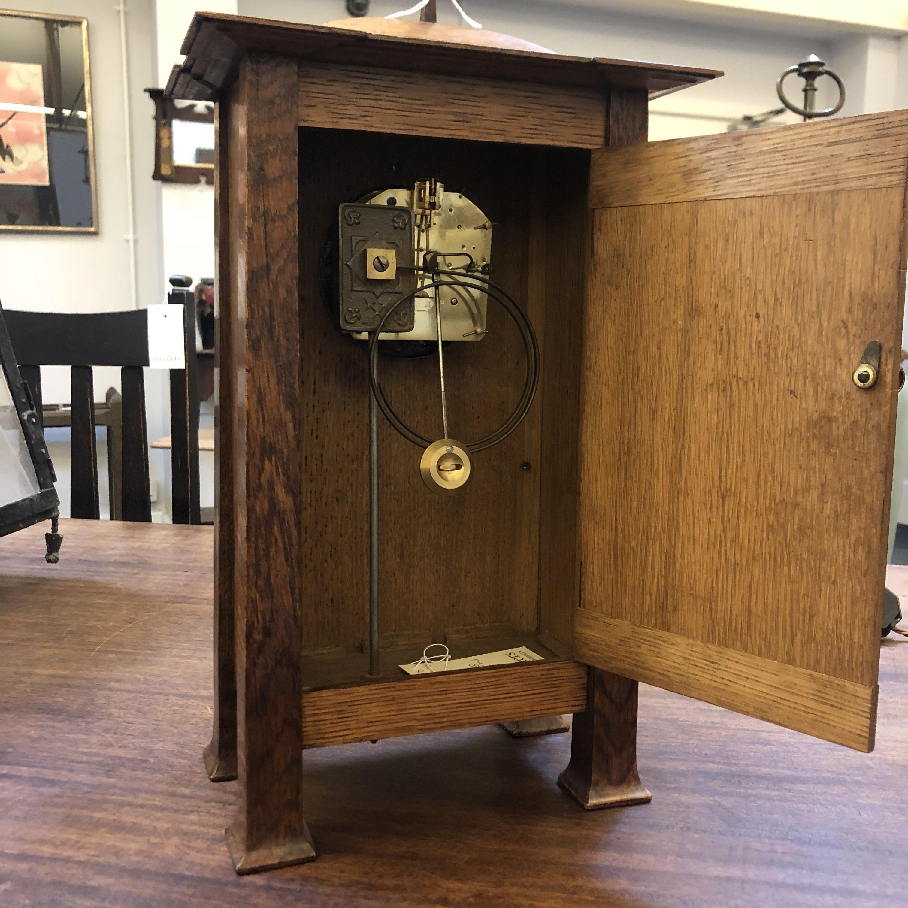 Lot 198 - A rare Arts and Crafts oak architectural