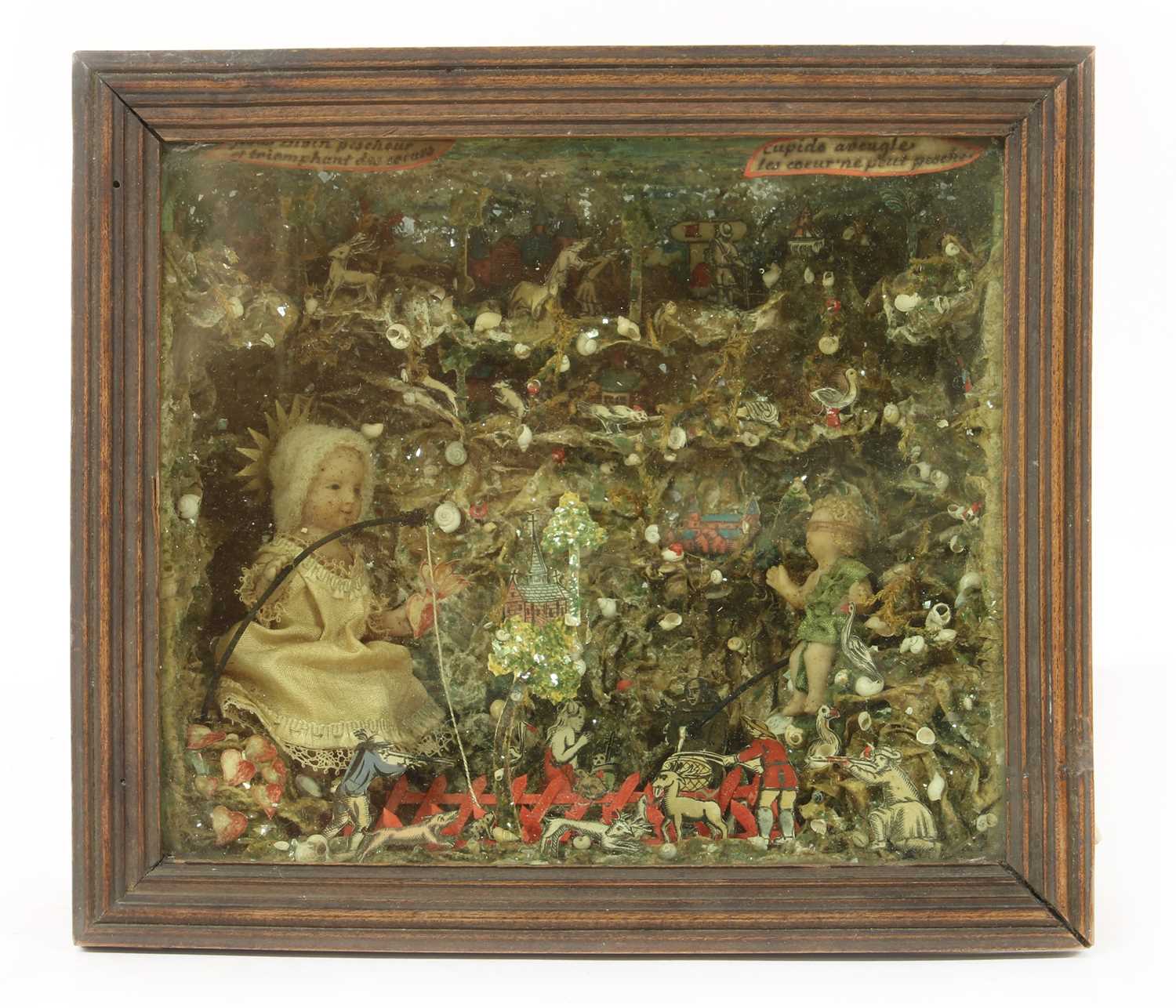 Lot 317 - A Victorian framed diorama,