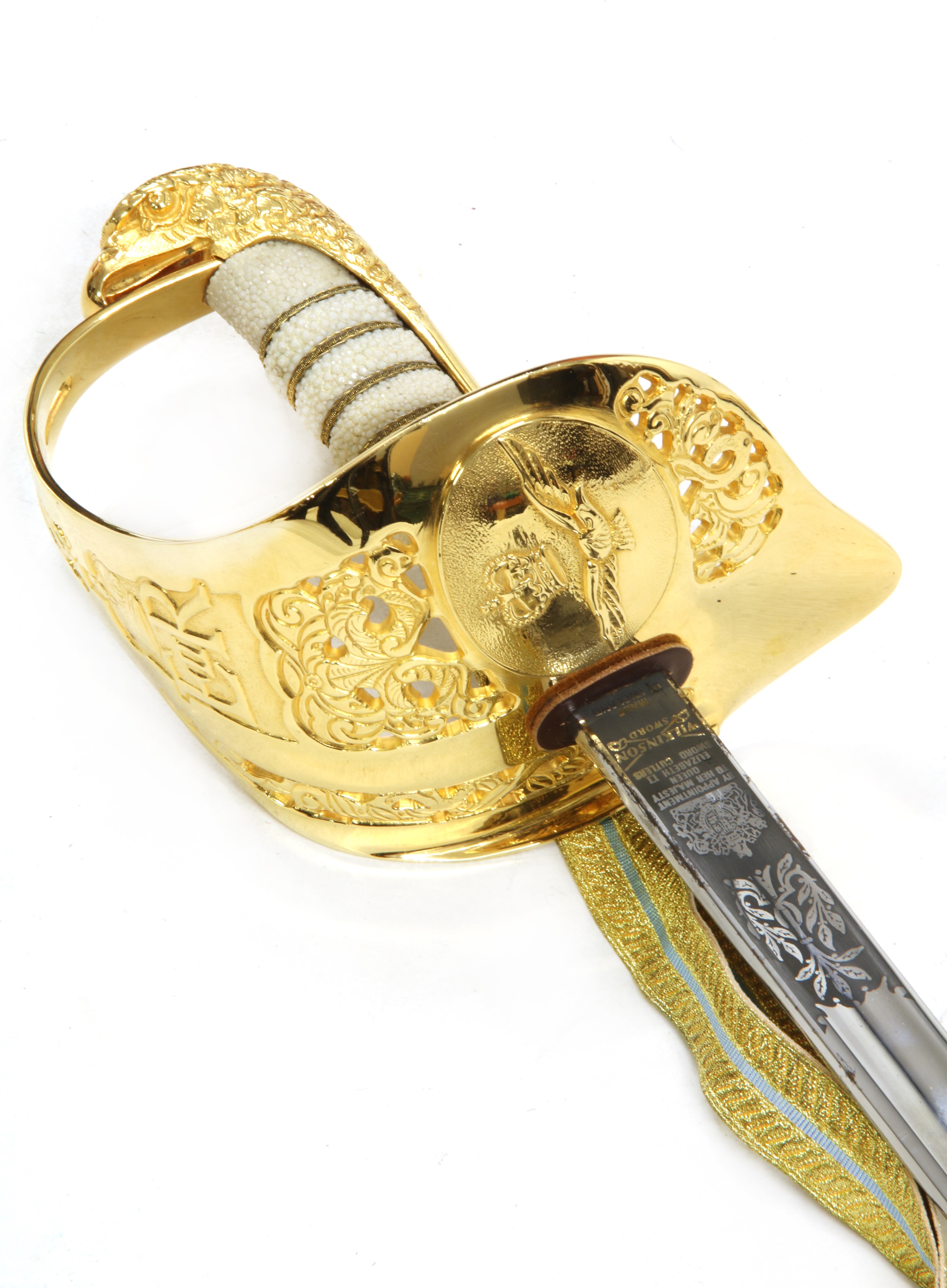 Lot 804 - An Elizabeth II RAF dress sword, scabbard