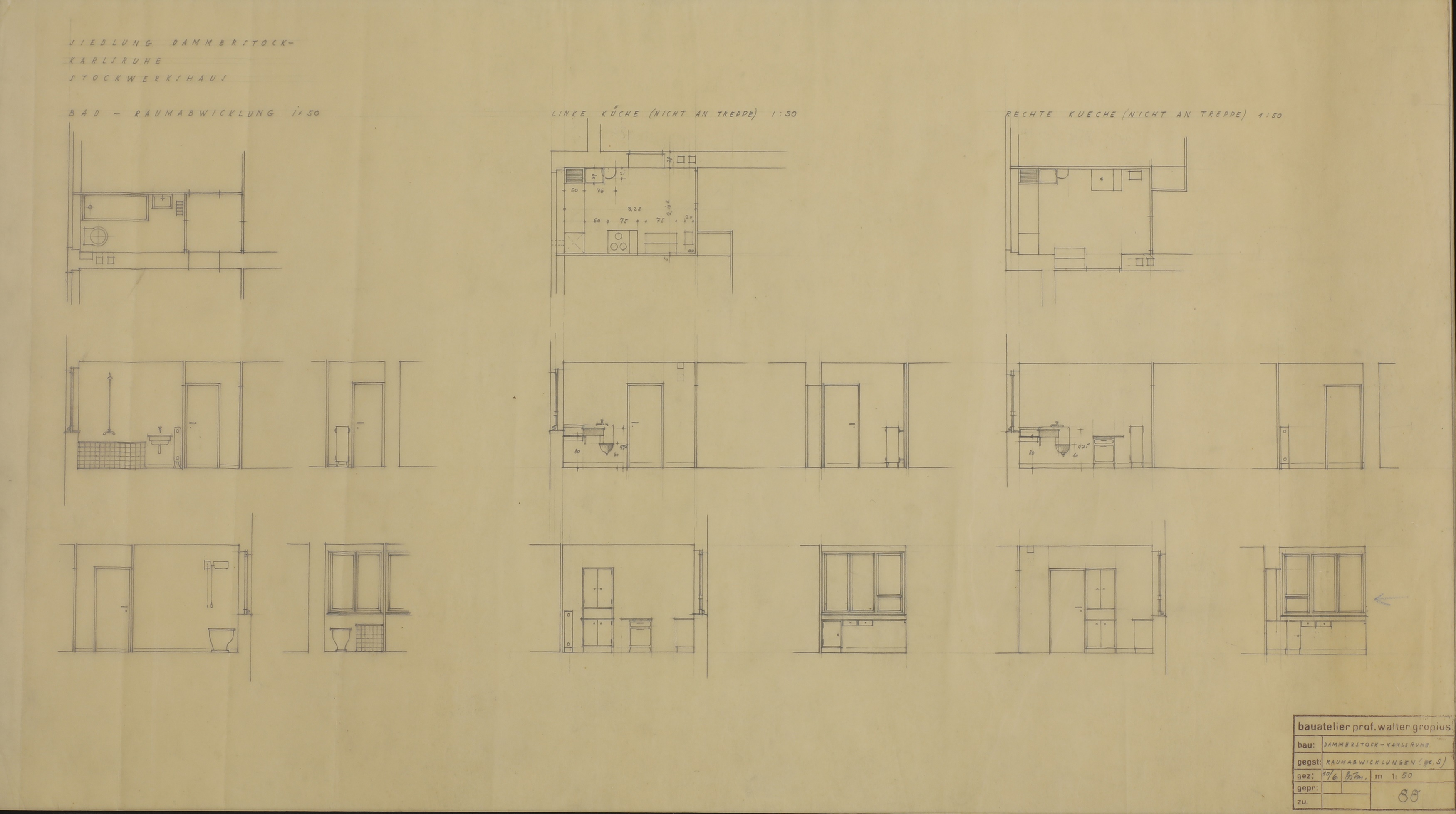 Lot 64 - A collection of nine Walter Gropius office
