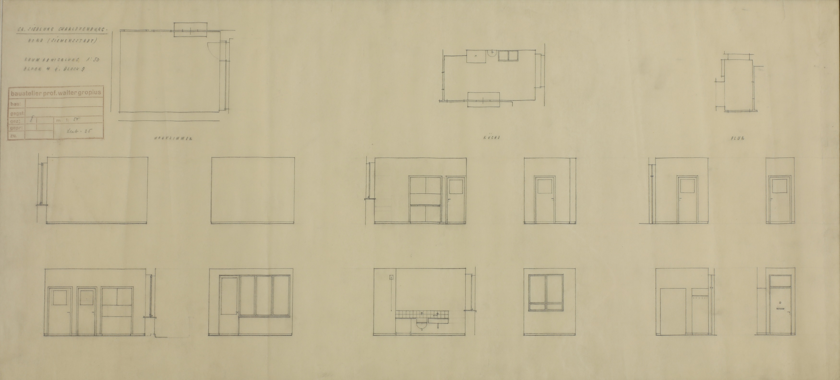 Lot 64 - A collection of nine Walter Gropius office