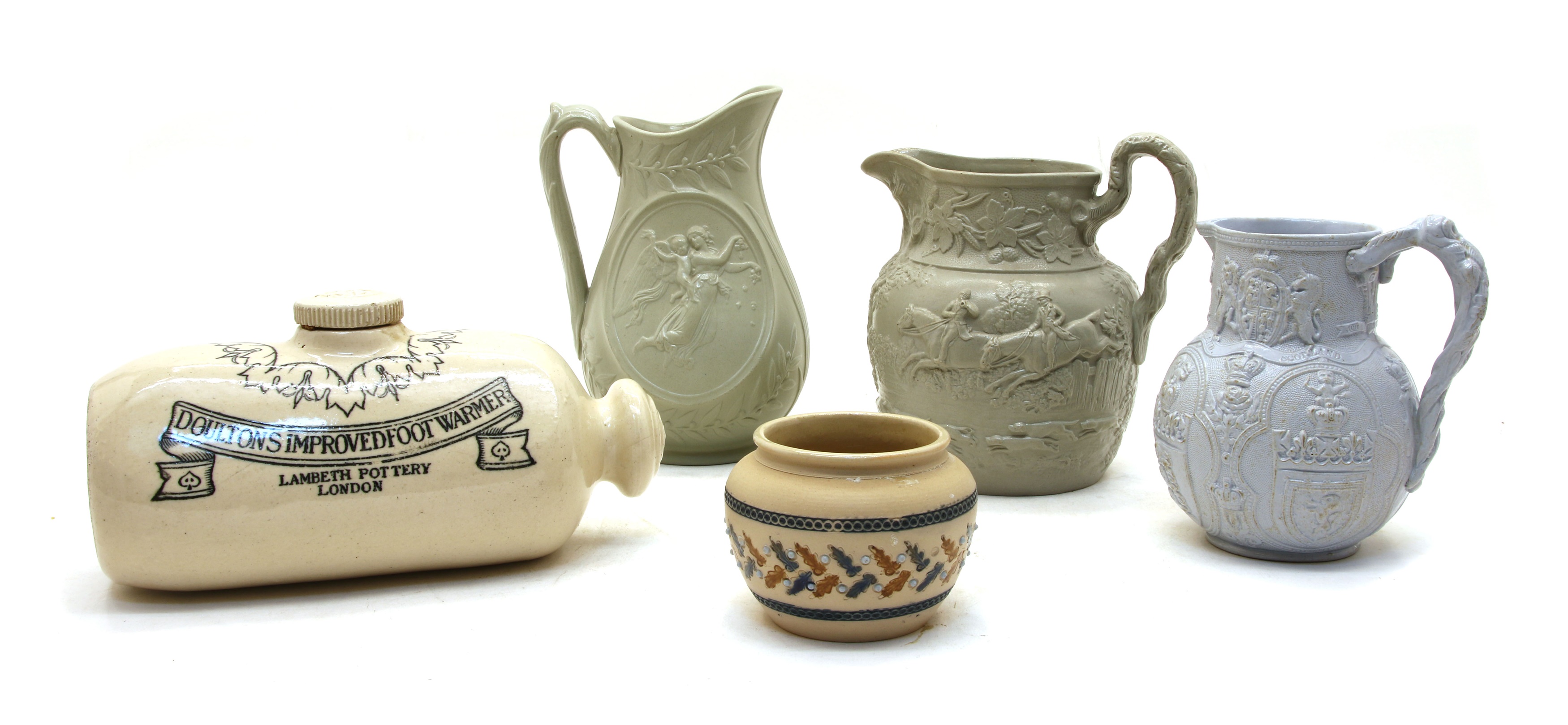 Lot 250 - A collection of seven VIctorian pottery
