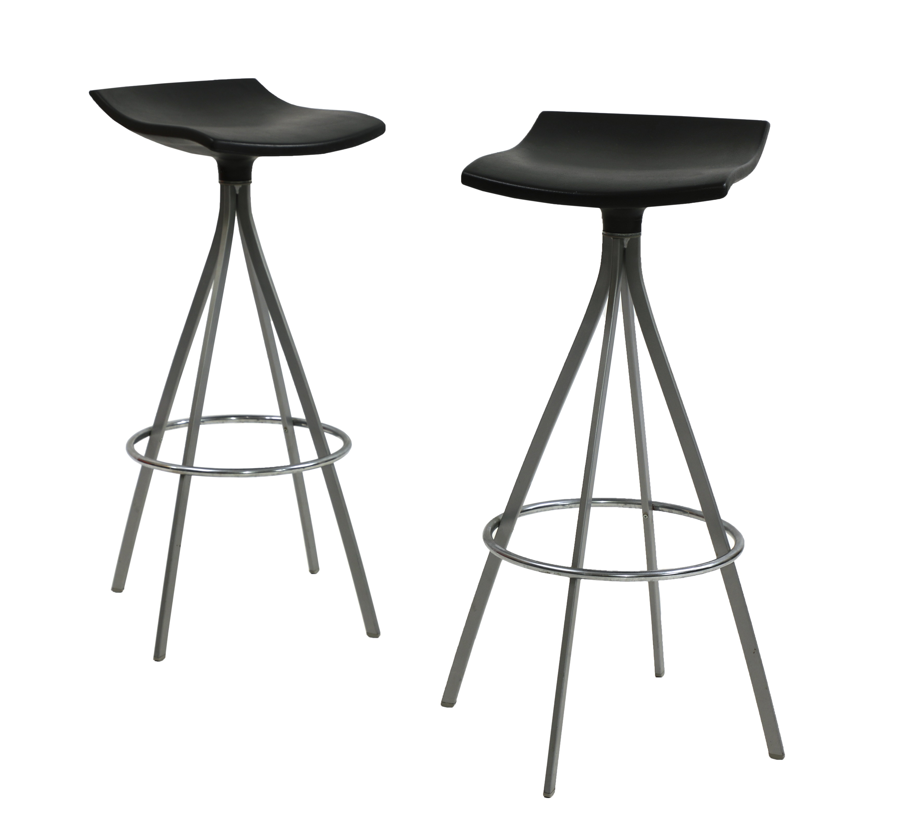 Lot 194 - A pair of 'Gimlet' revolving bar stools,
