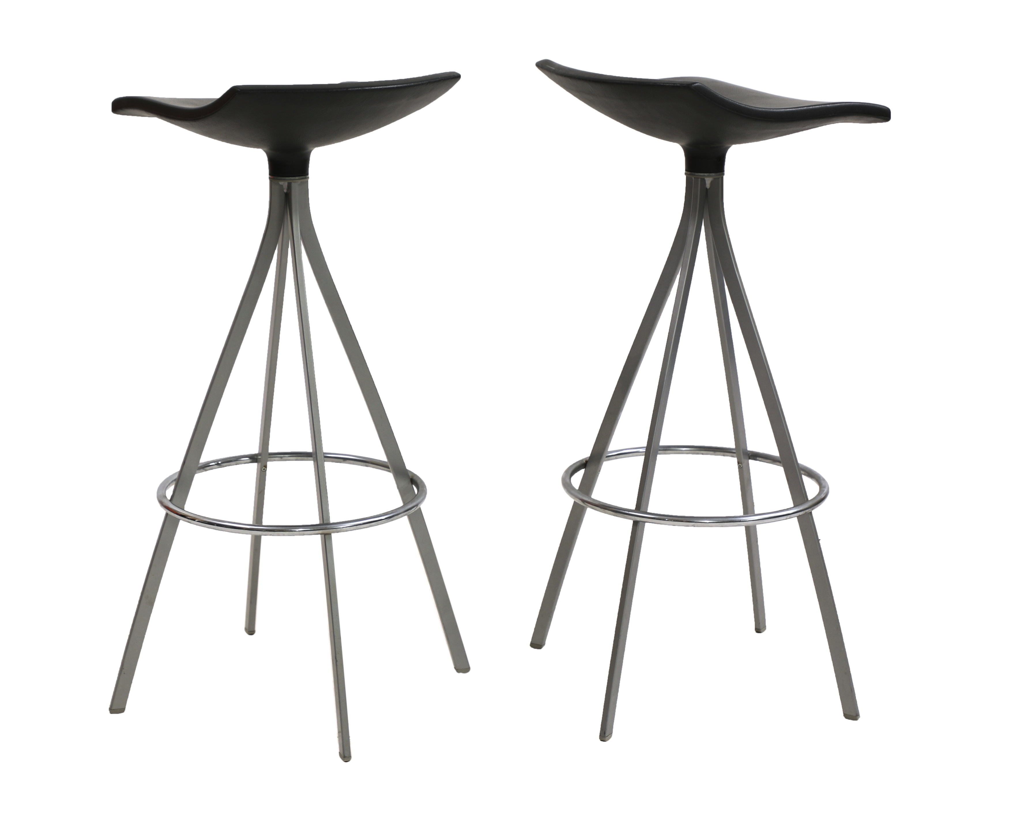 Lot 194 - A pair of 'Gimlet' revolving bar stools,
