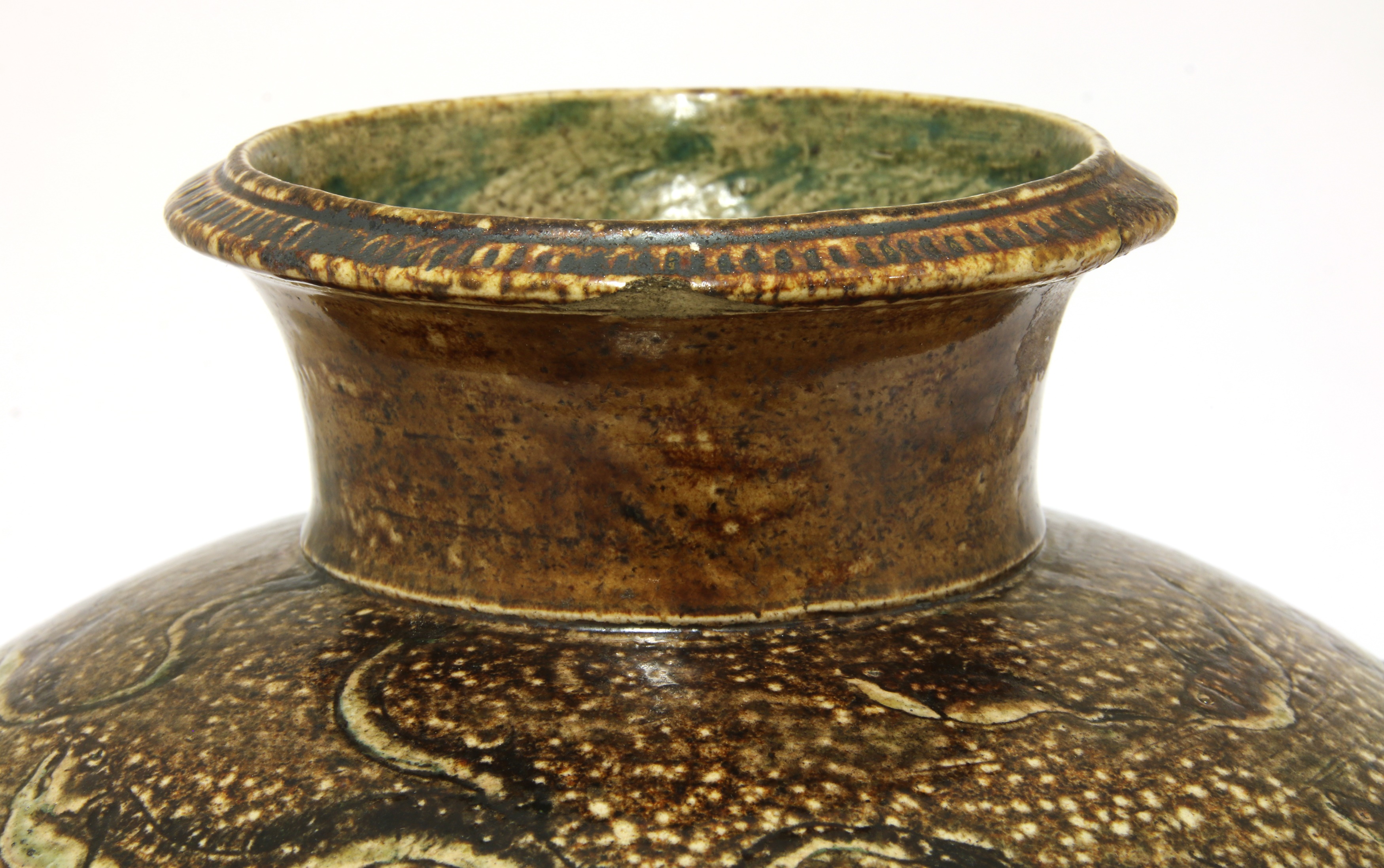 Lot 22 - A Martin Brothers' stoneware aquatic vase,