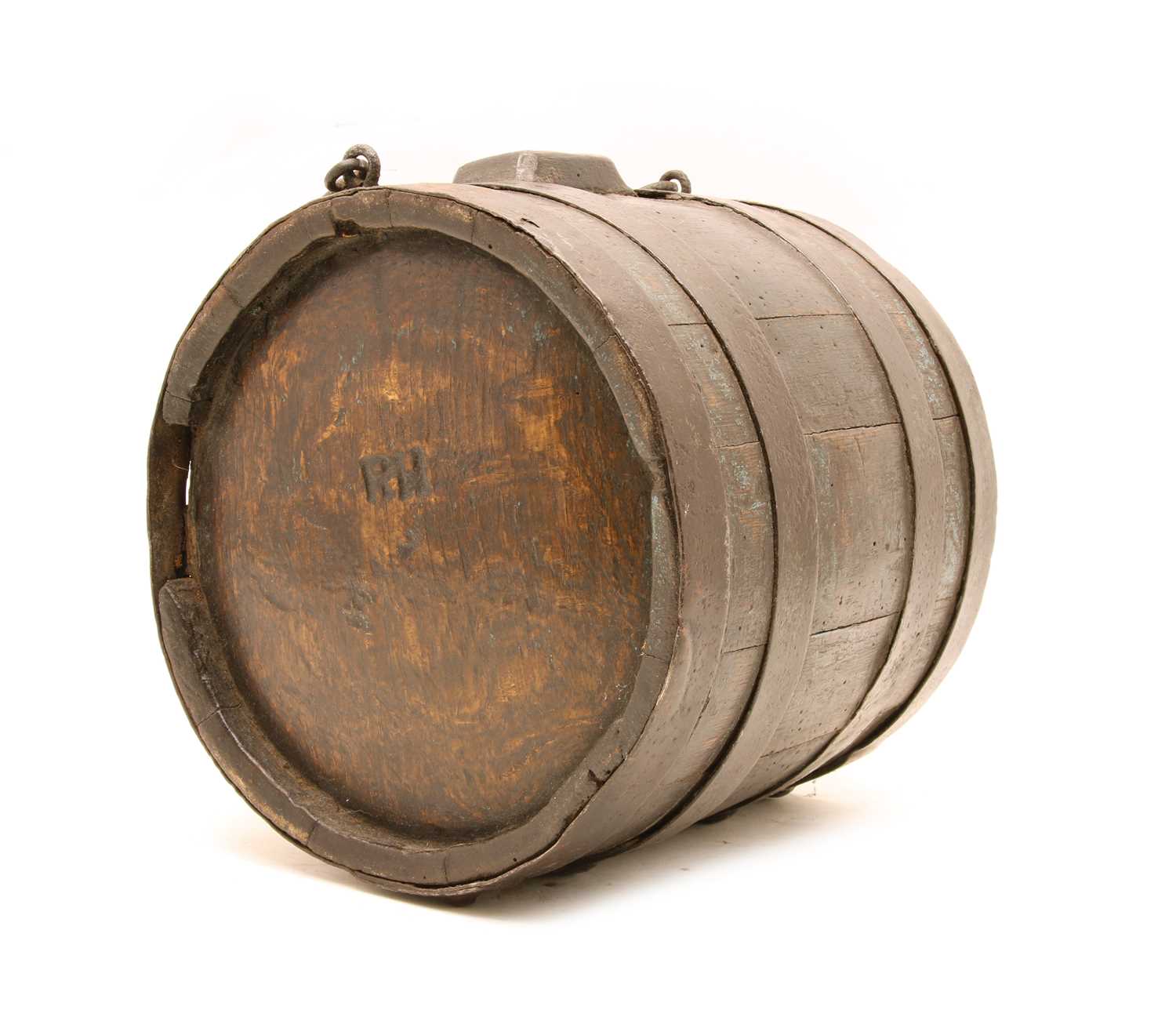 Lot 172 - A coopered 'Costrel' cider barrel,