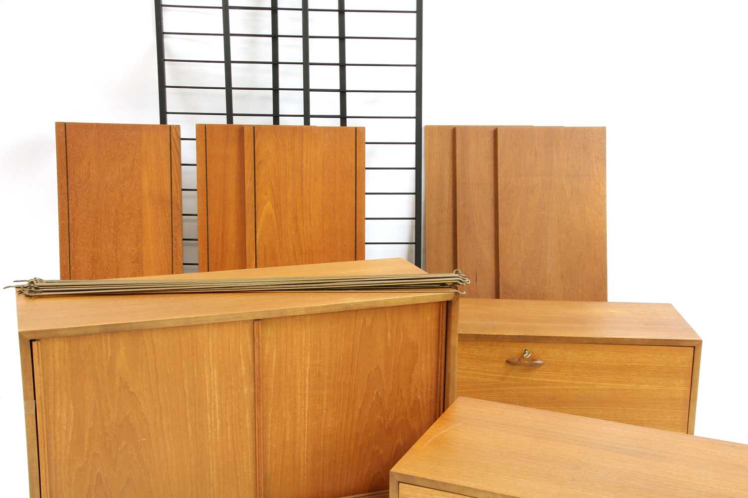 Lot 797 - A Ladderax teak wall unit,