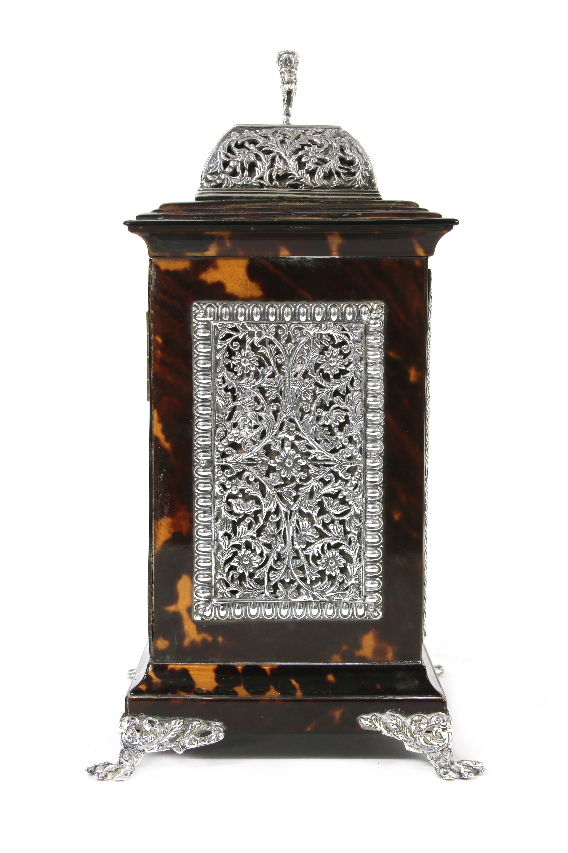 Lot 57 - A cast silver and tortoiseshell carriage
