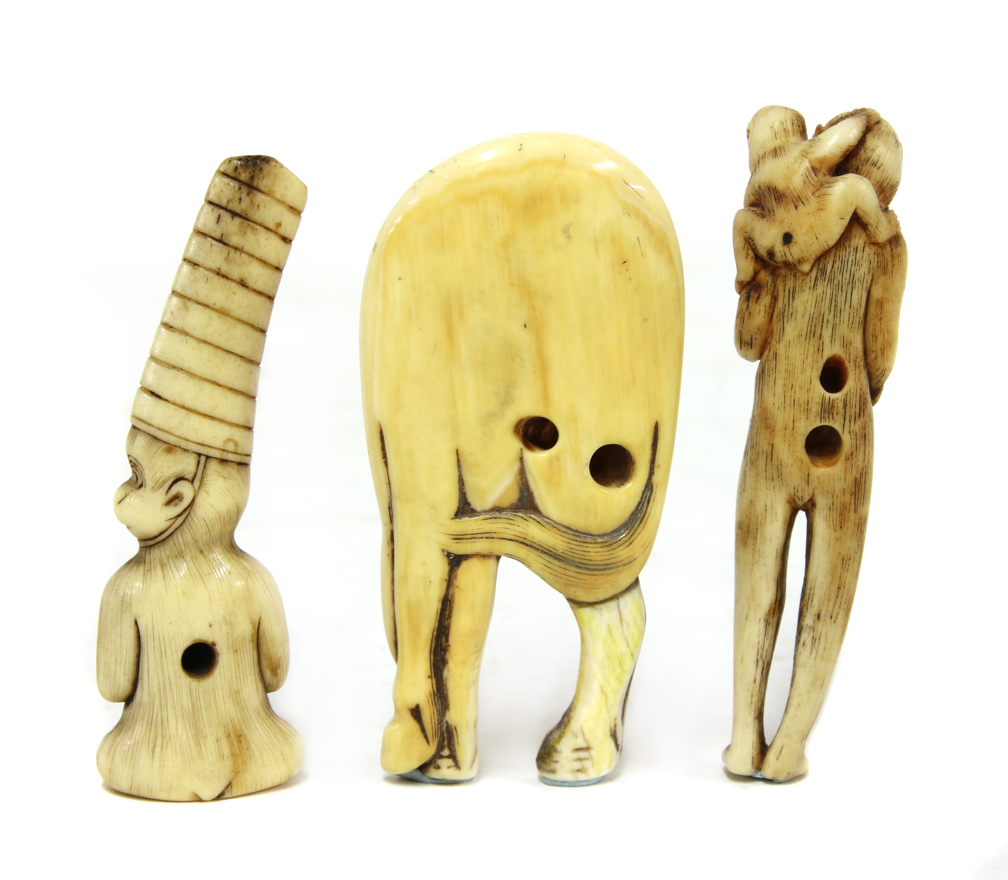 Lot 296 - A collection of Japanese netsuke,