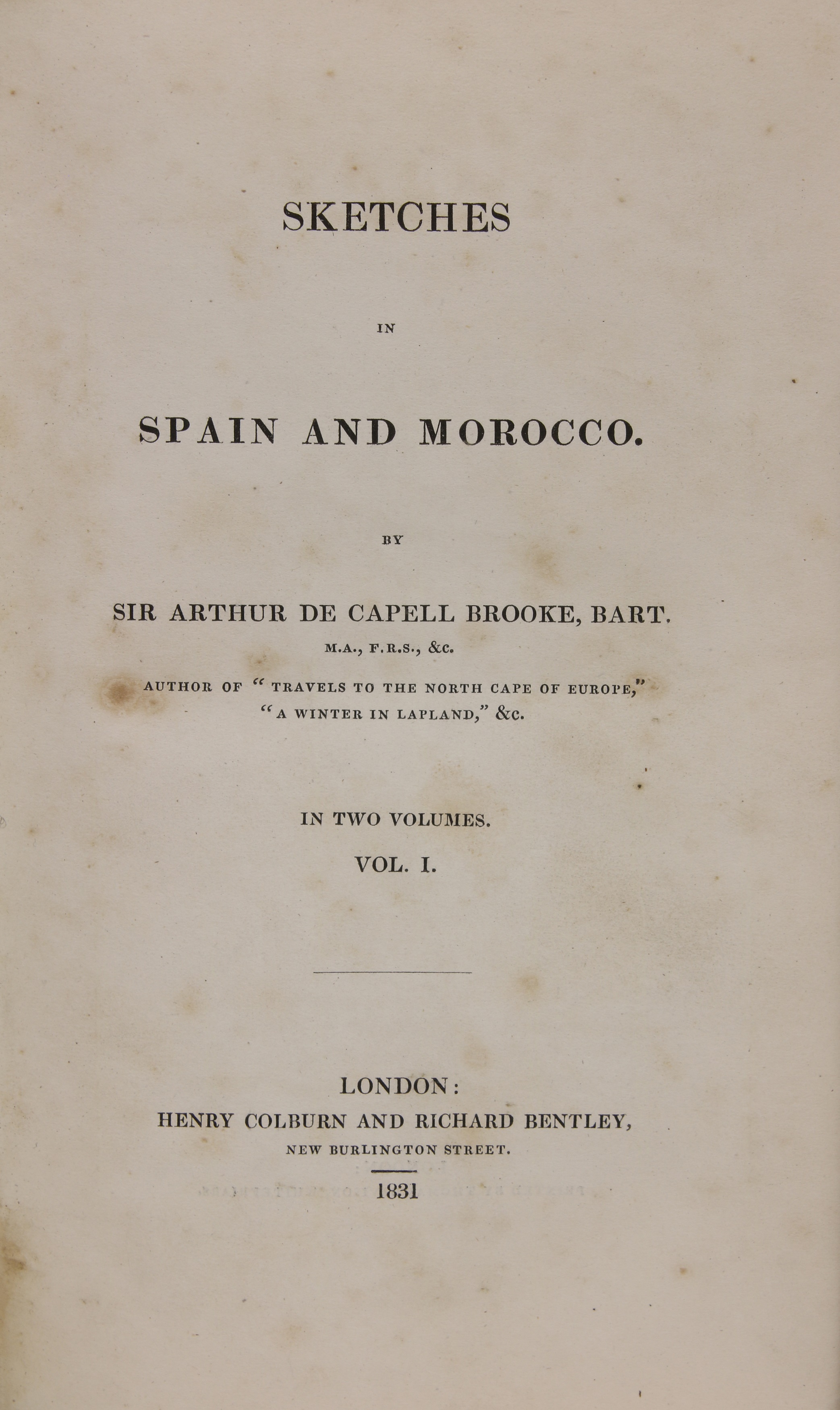 Lot 339 - Brooke, Arthur de Capell: