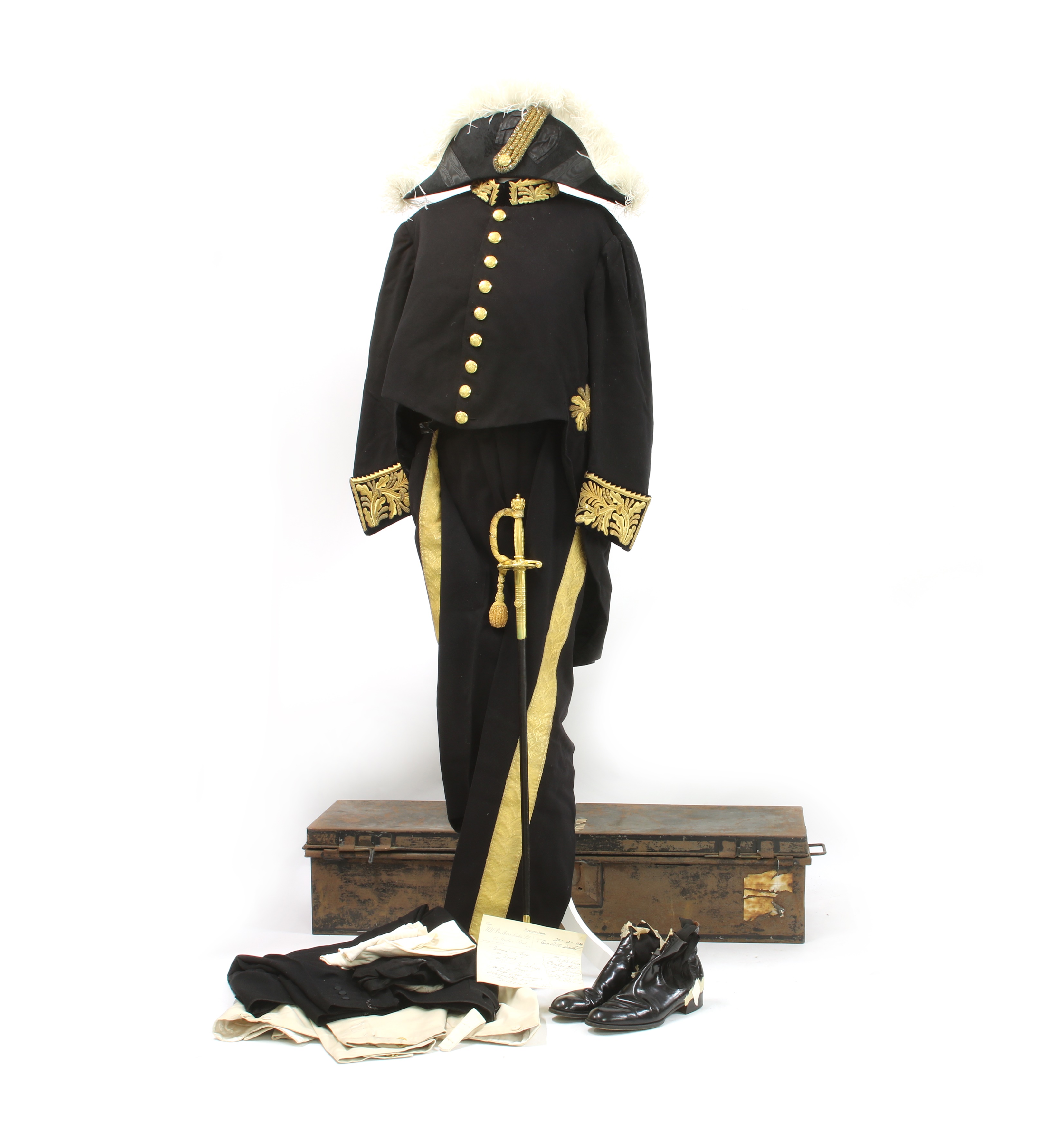 Lot 2 - A Diplomatic Corps uniform, belonging to