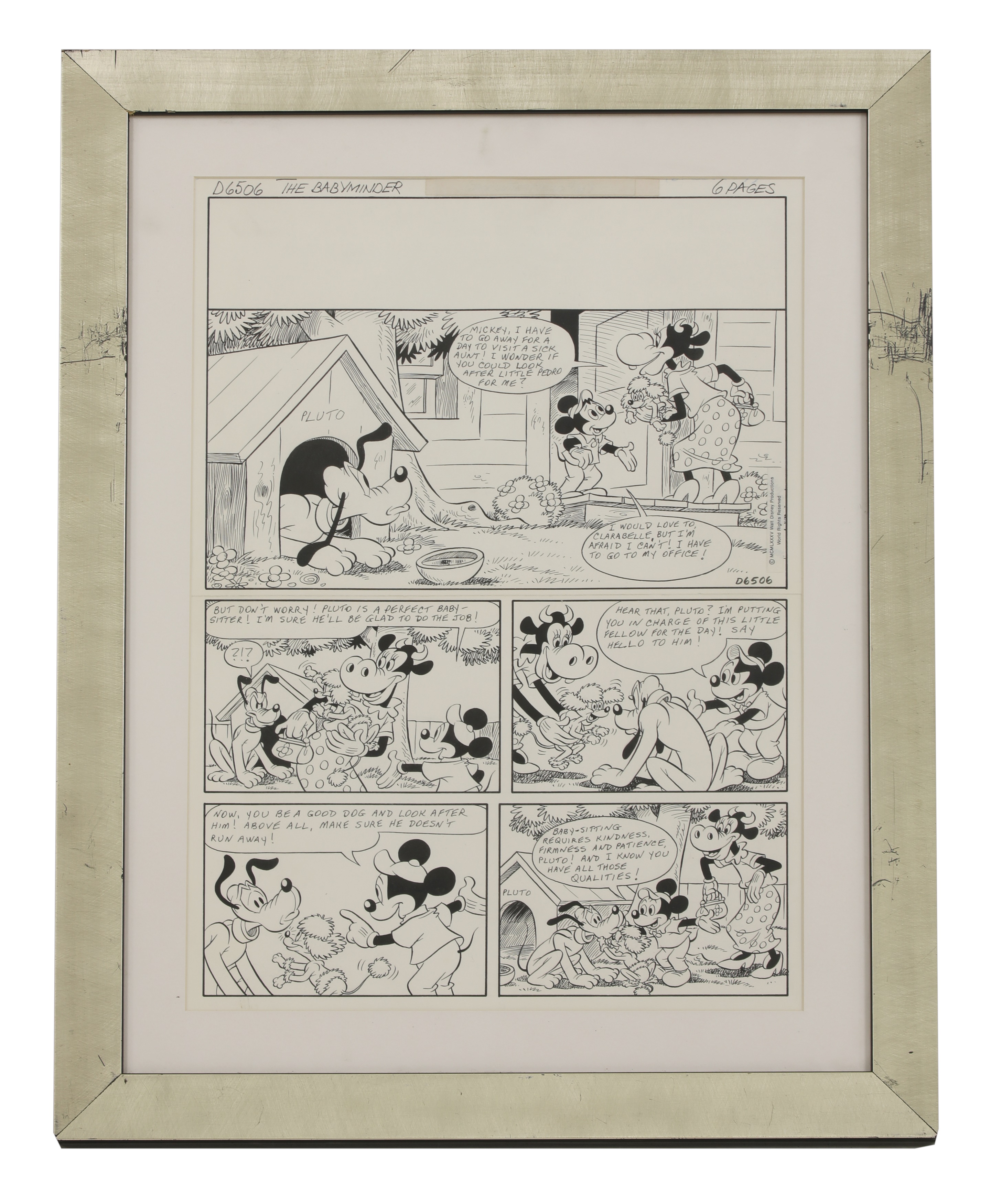 Lot 73 - Six Walt Disney storyboards