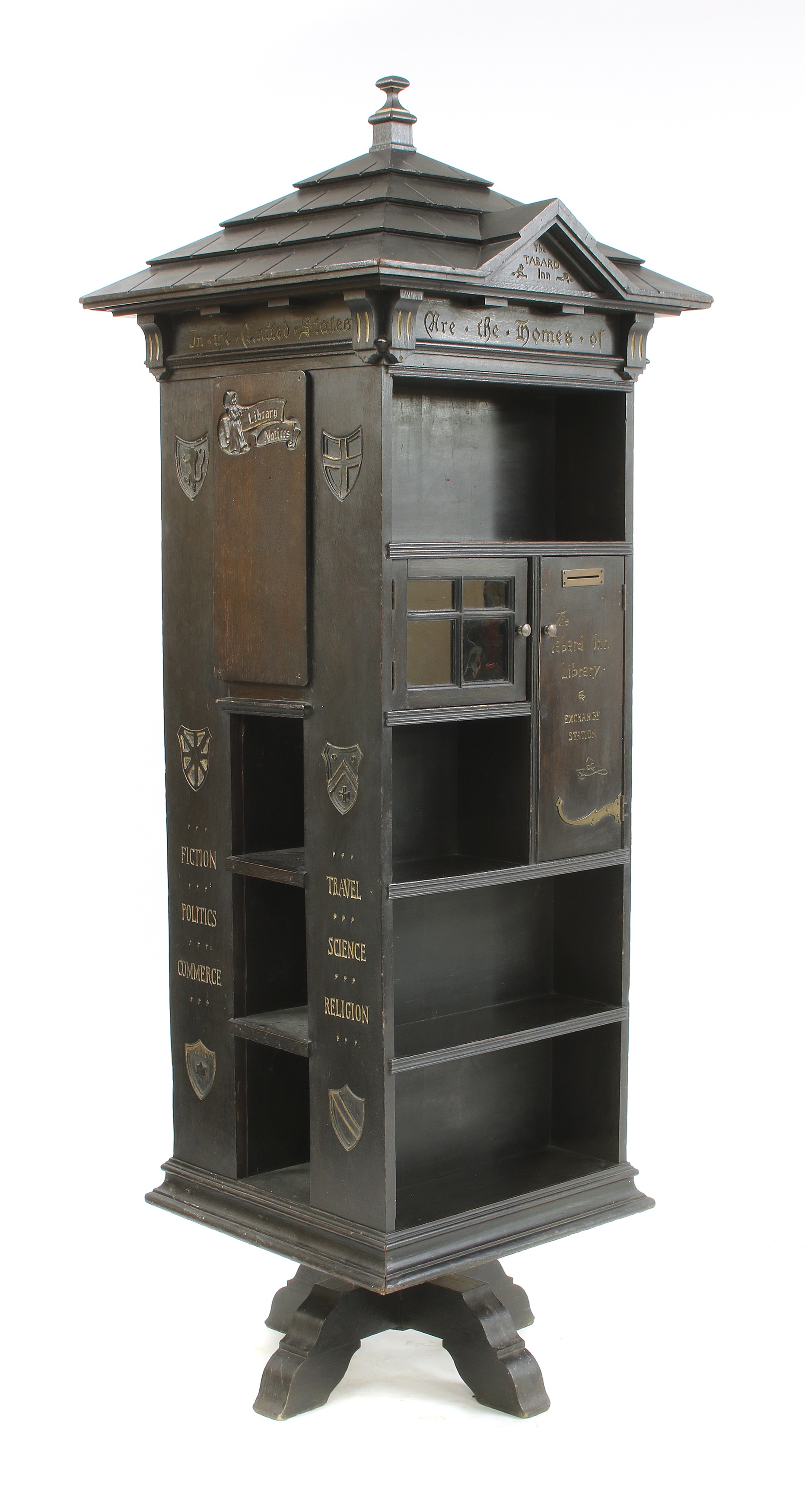 Lot 853 - An American 'Tabard Inn Library' ebonised