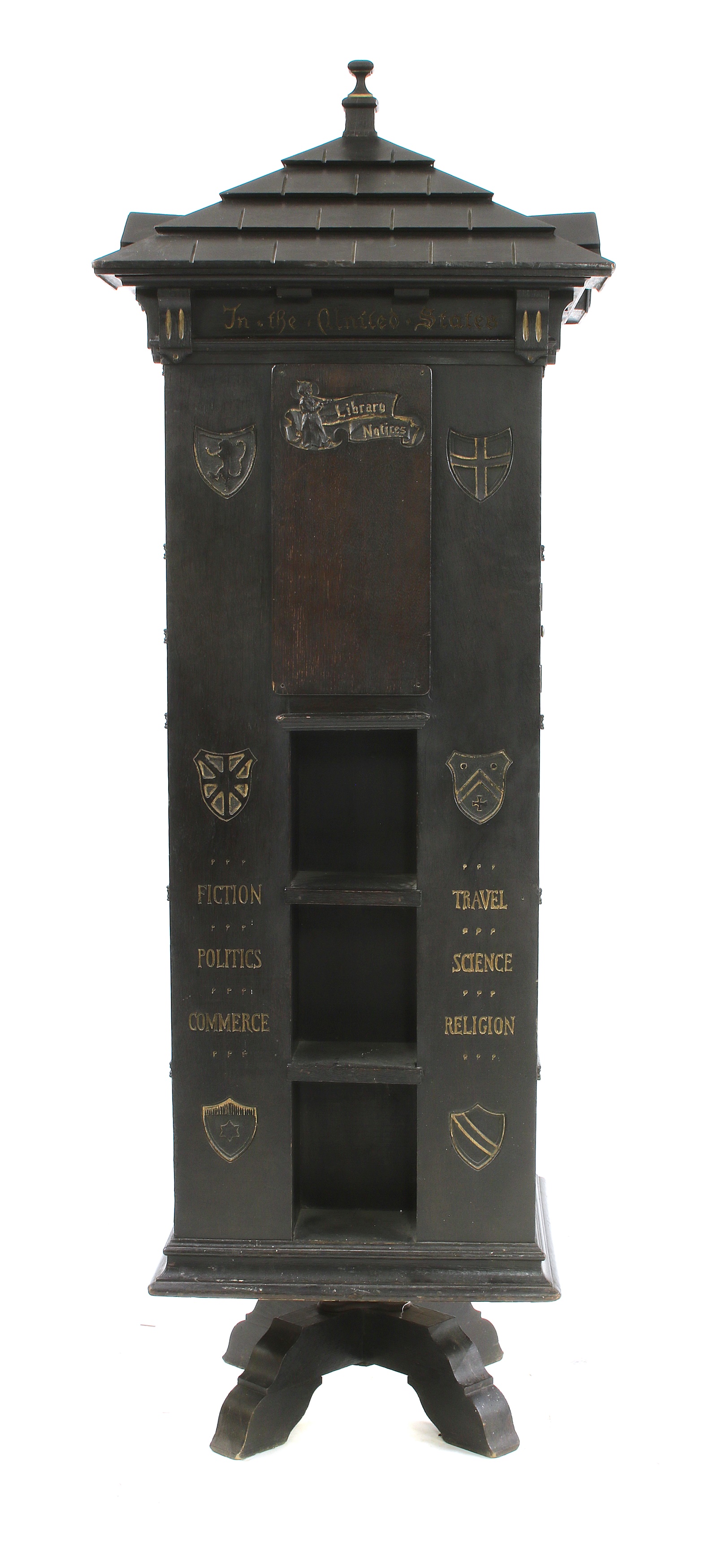Lot 853 - An American 'Tabard Inn Library' ebonised