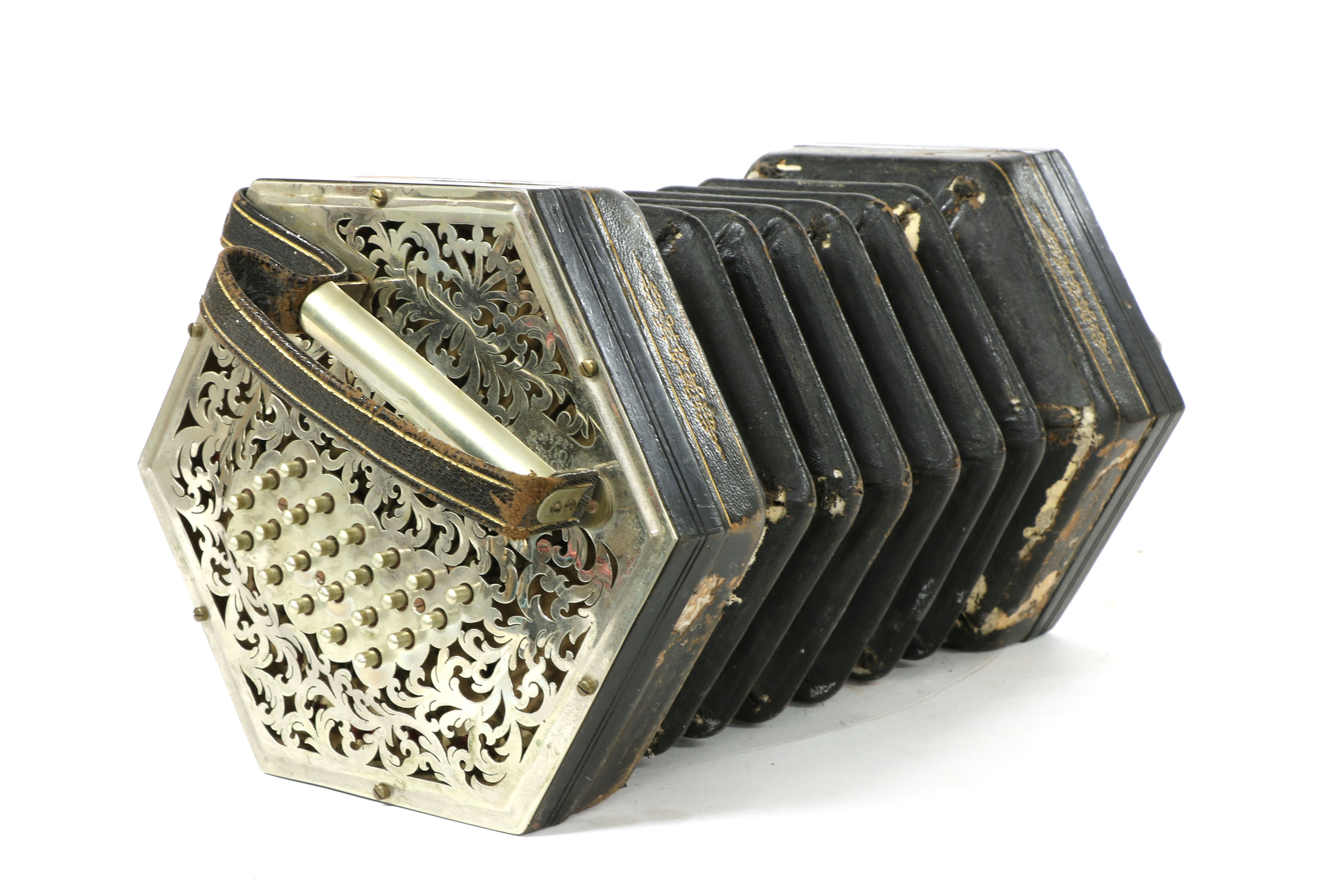 Lot 211 - A C Jeffries Bros. 51 key concertina,