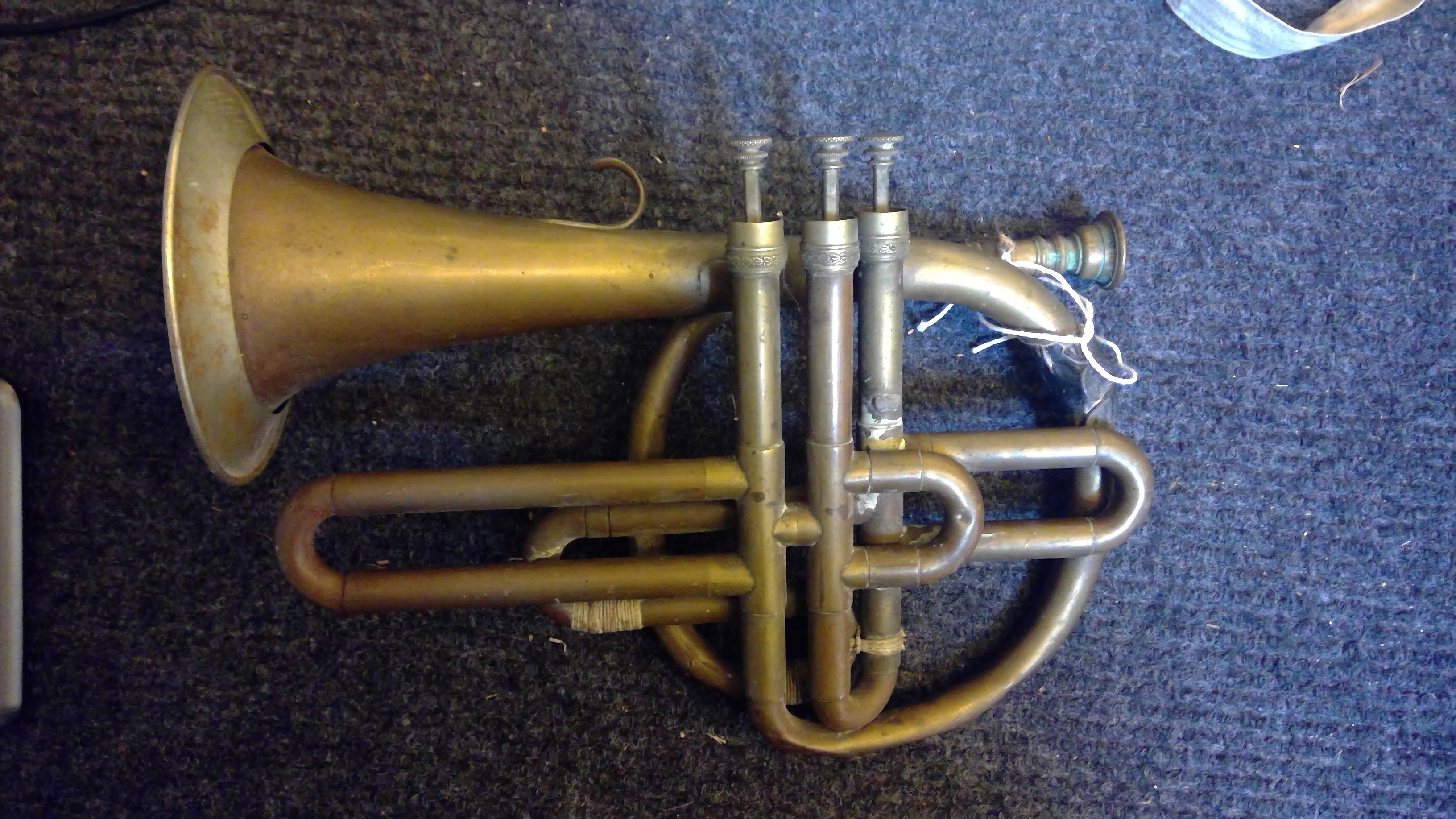 Lot 206 - A collection of 'trumpet family' instruments,