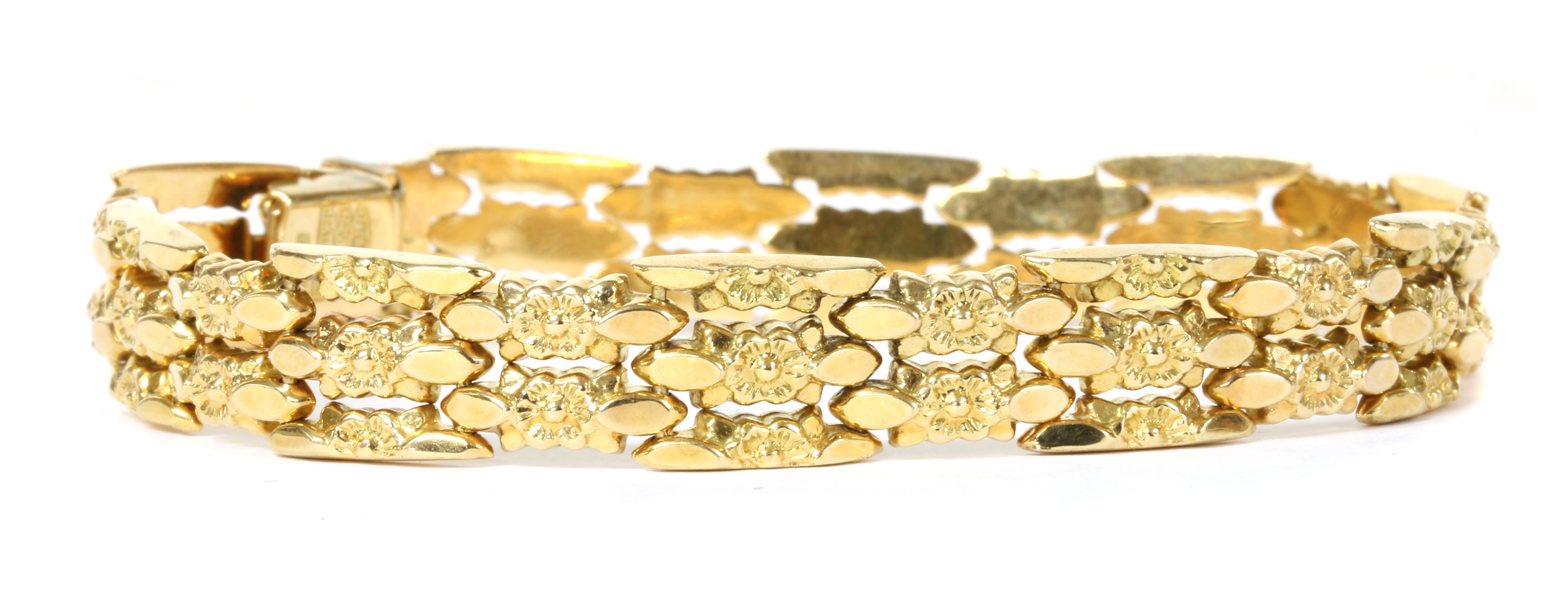 Lot 76 - An Italian gold bracelet by Fomp, c.1950,