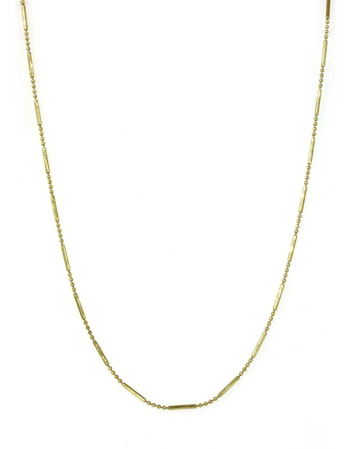 Lot 63 - An 18ct gold spiga chain,