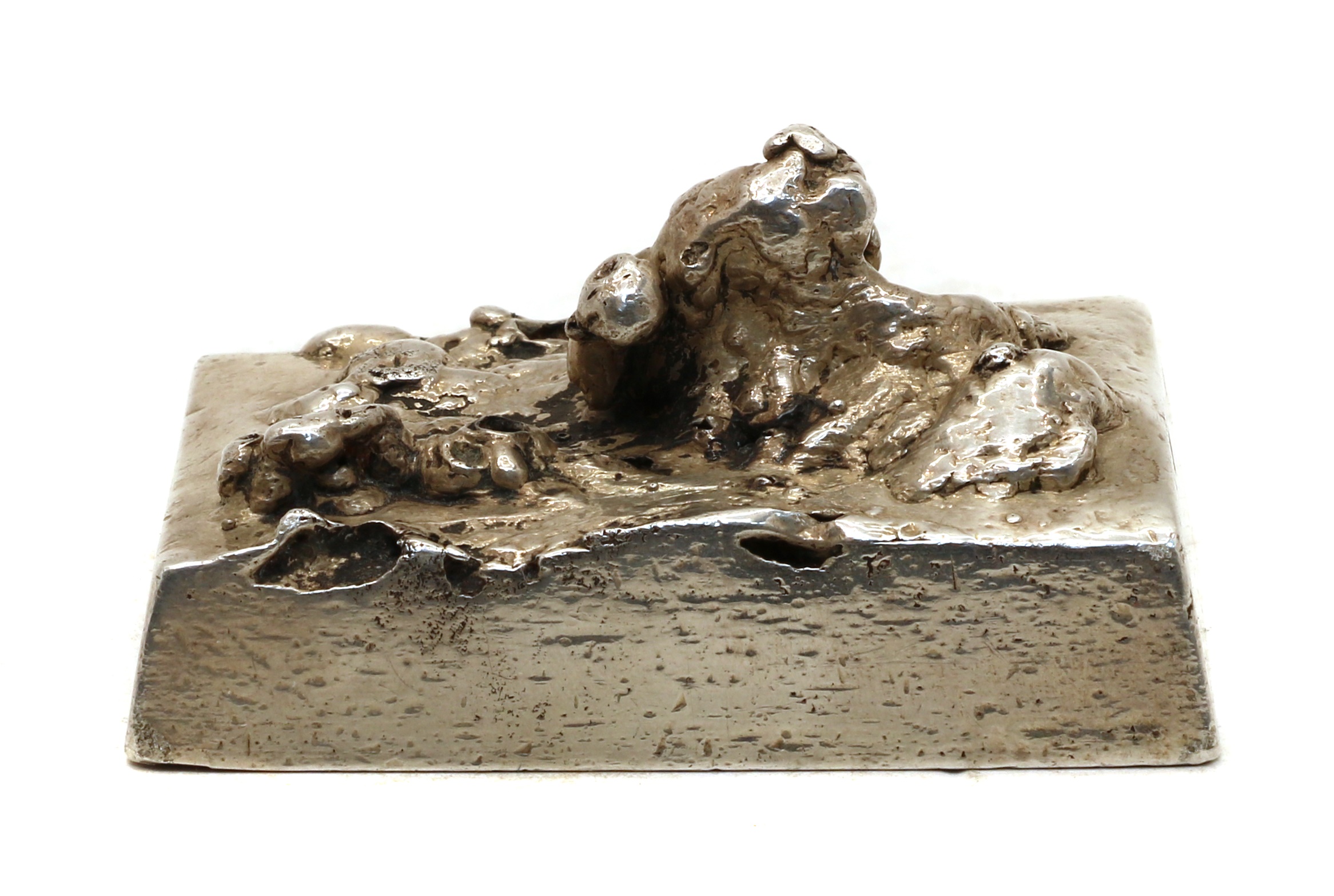 Lot 23 - A solid silver paperweight