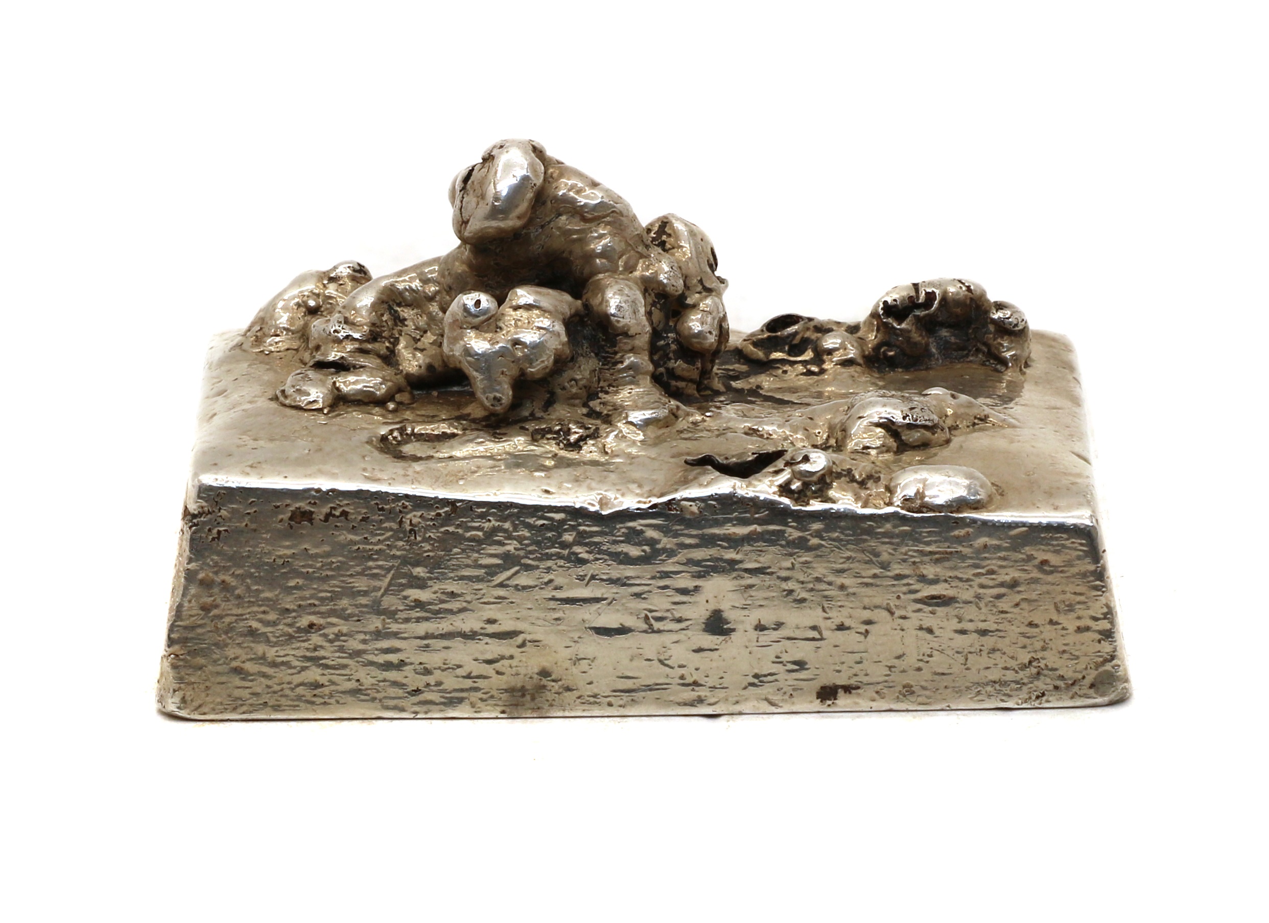 Lot 23 - A solid silver paperweight