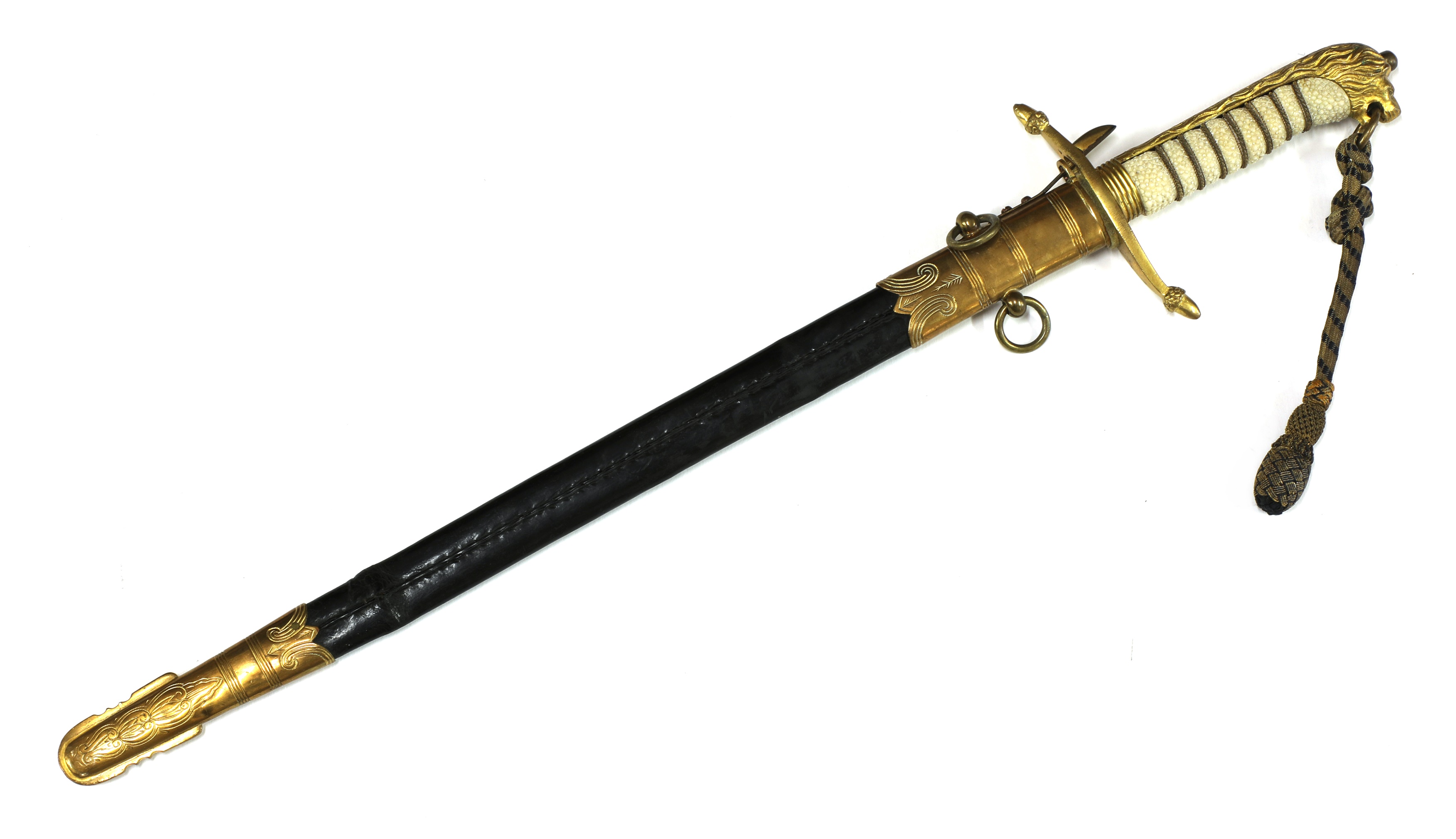 Lot 708 - A George VI Royal Navy midshipman's dirk,